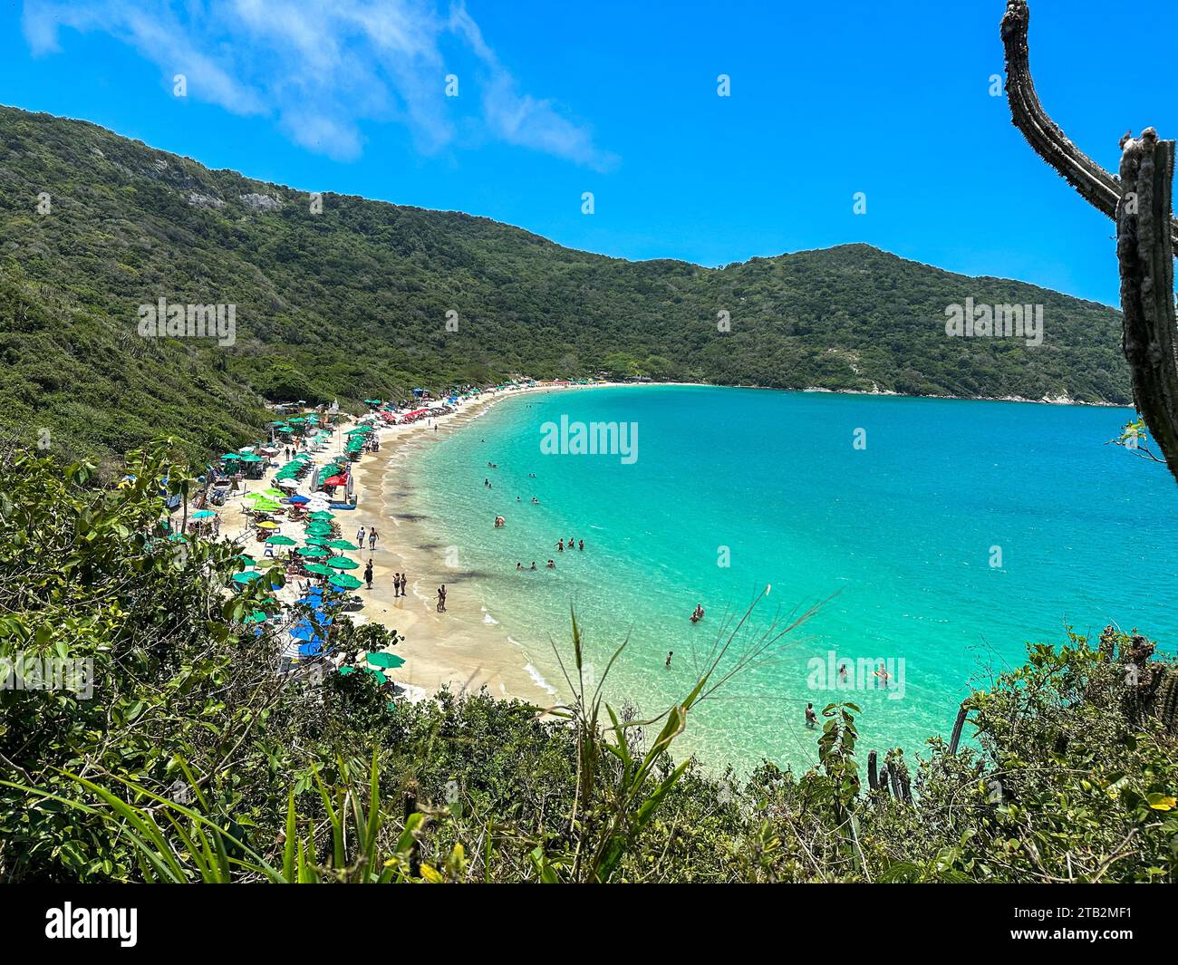 Beaches in Arraial do Cabo in Brazil. A spectacle of nature with white ...