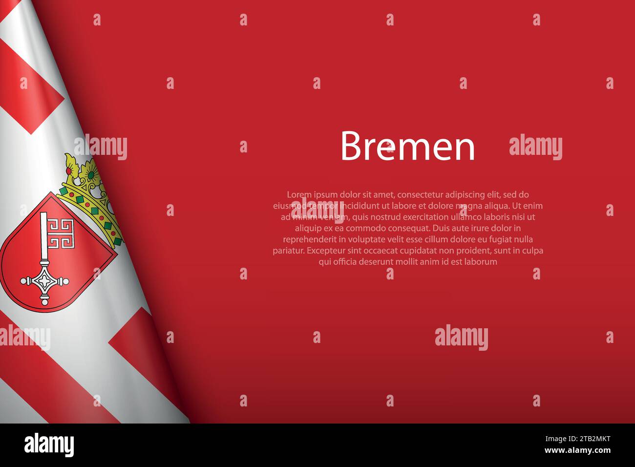 3d flag bremen germany Stock Vector Images - Alamy