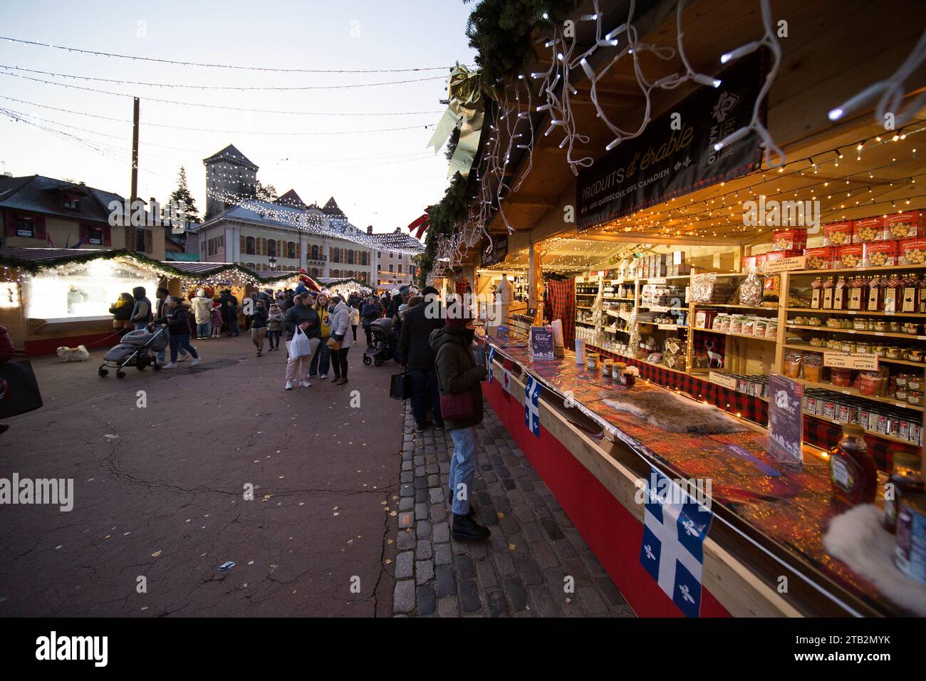 Christmas Market in Annecy, Haute Savoie, France Stock Photo - Alamy