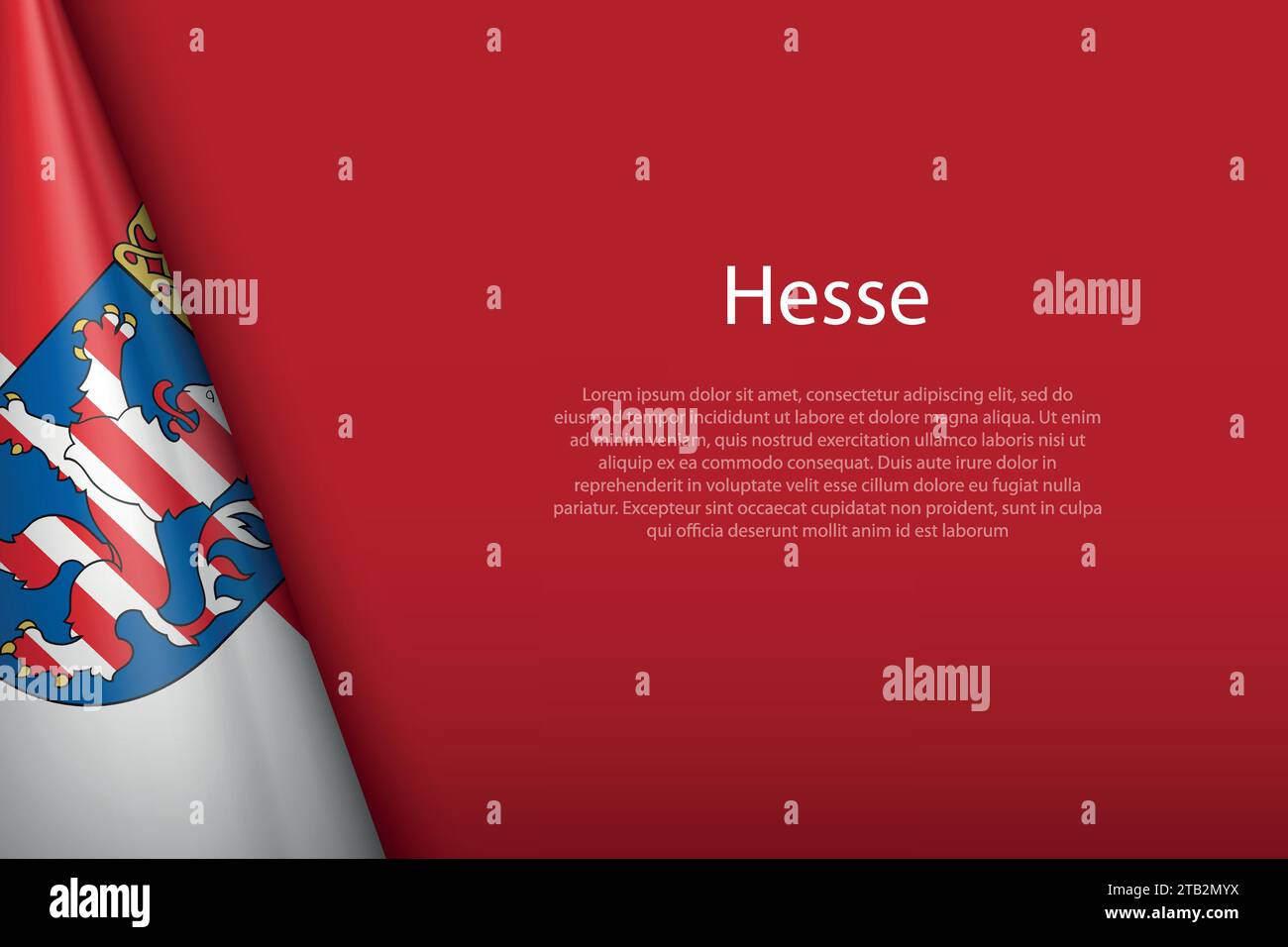 Hesse state flag germany Stock Vector Images - Alamy