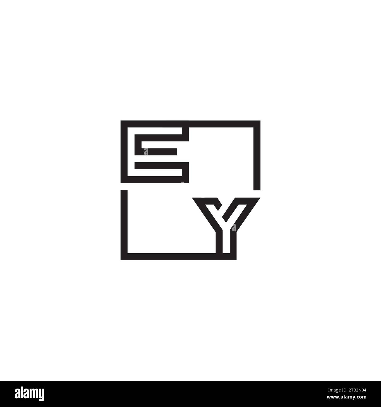 Ey logo design Black and White Stock Photos & Images - Alamy