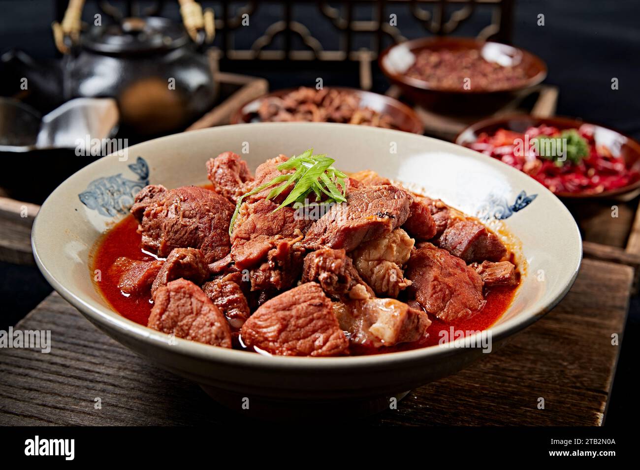 Braised Beef Brisket with Tomato Stock Photo - Alamy