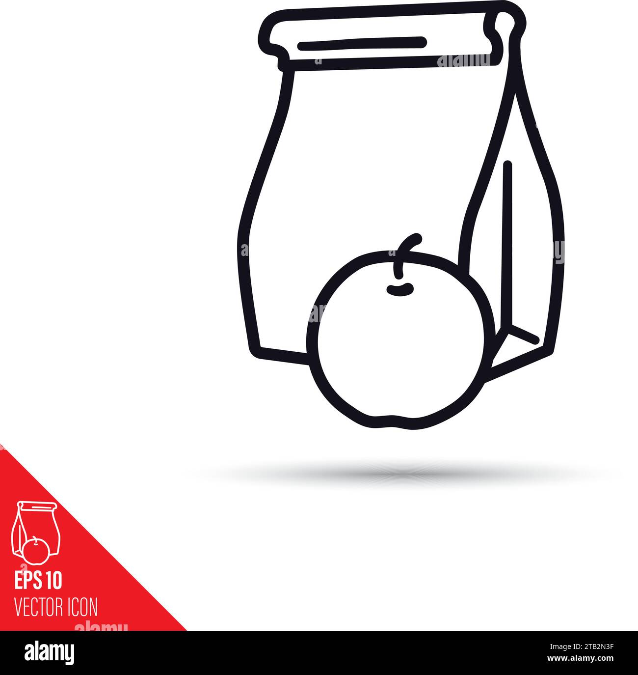 Paper bag vector vectors hi-res stock photography and images - Alamy