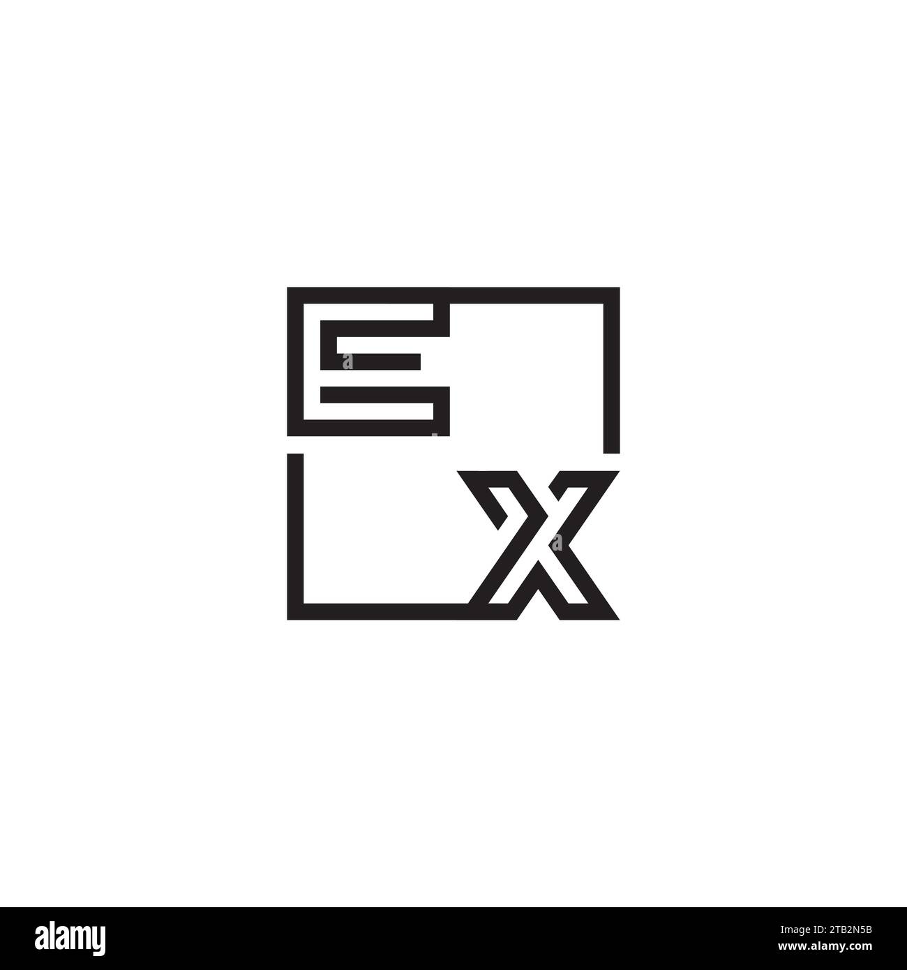 EX initial logo letters in high quality professional design that will ...