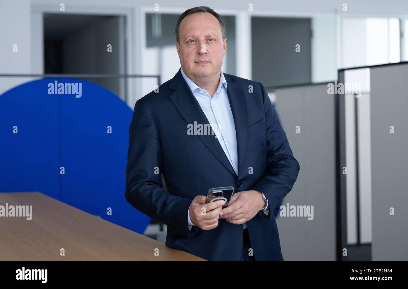 Munich, Germany. 04th Dec, 2023. Markus Haas, CEO of Telefónica ...