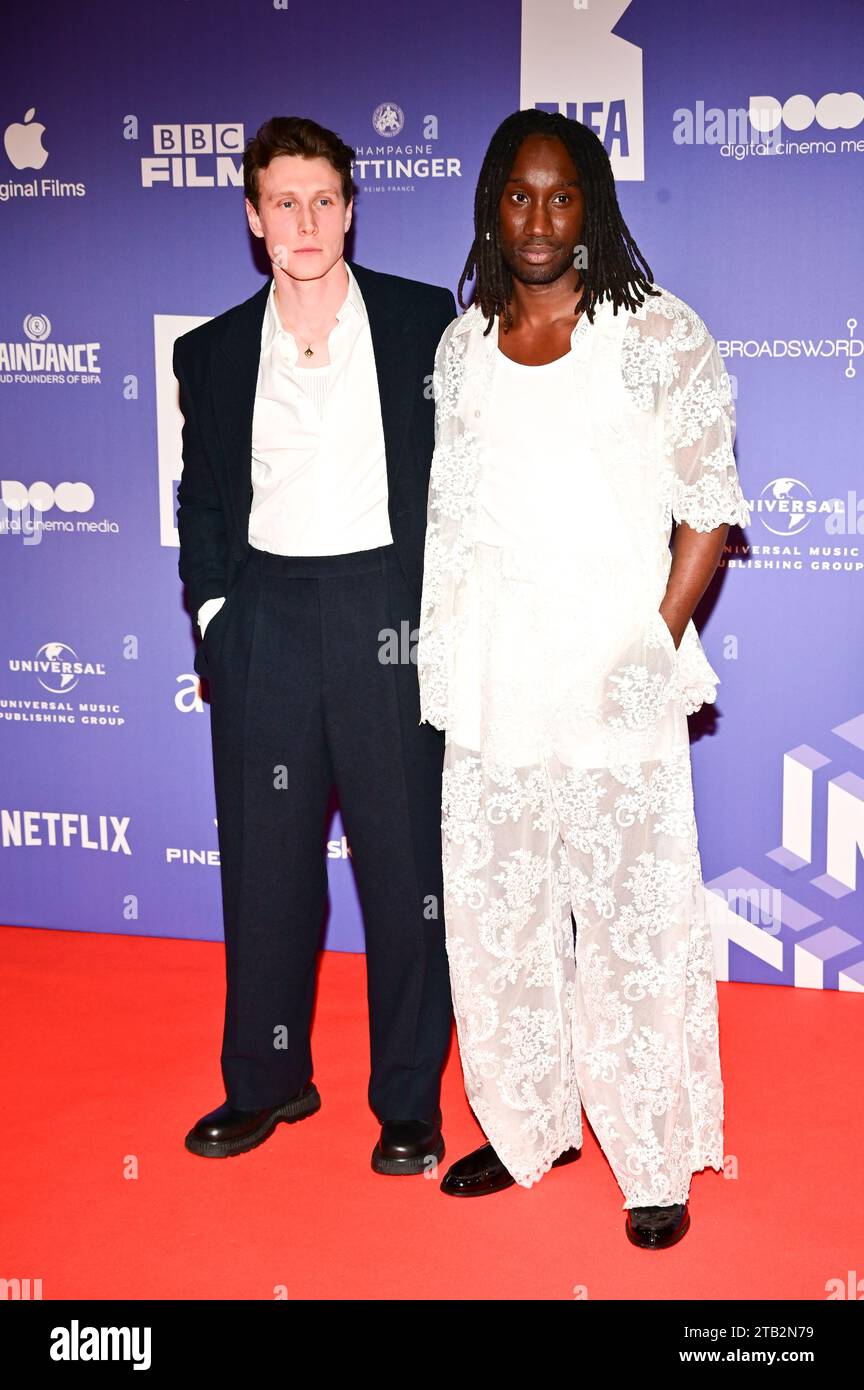 London, UK. 3rd Dec, 2023. George MacKay, Nathan Stewart-Jarrett ...