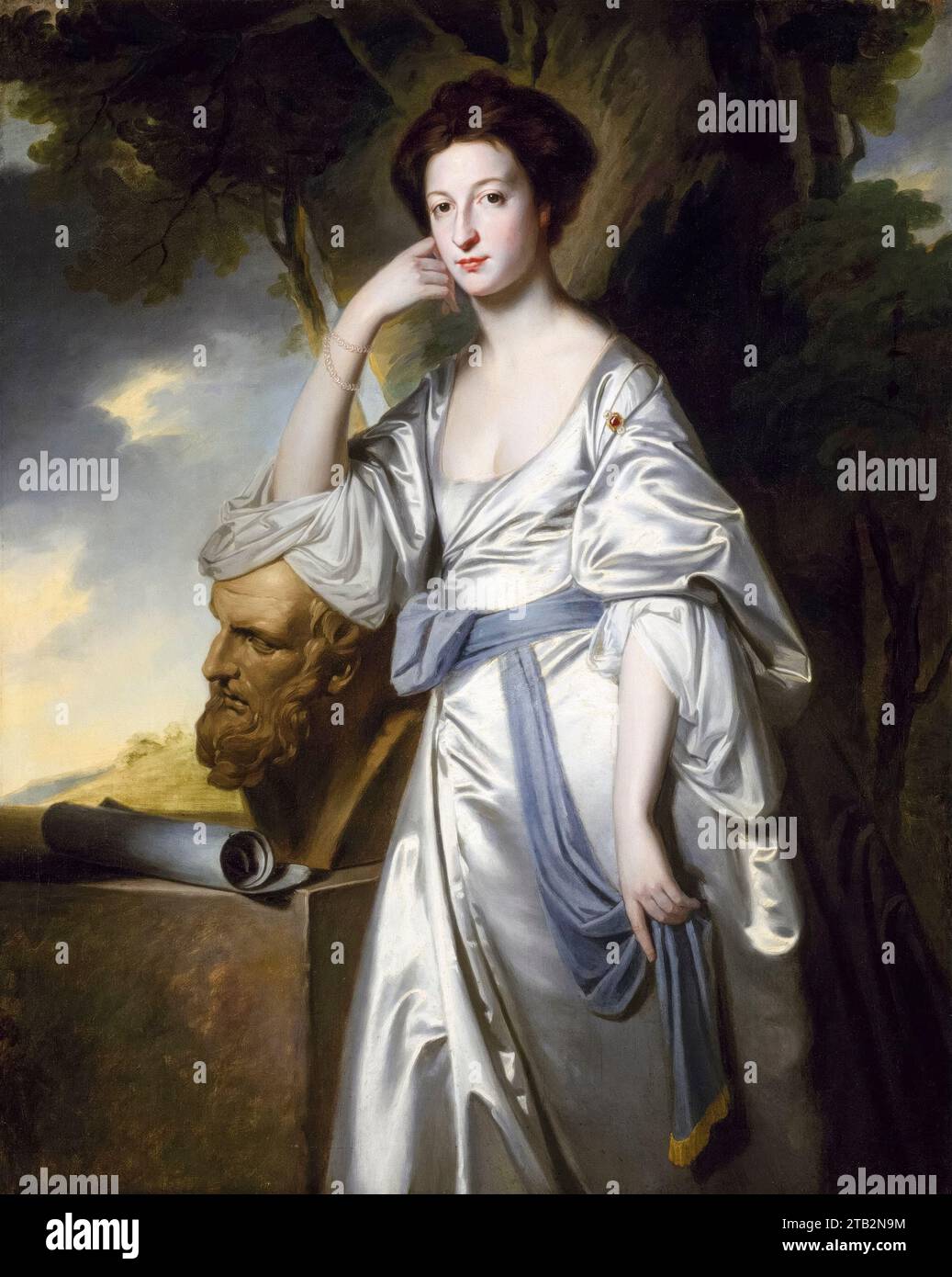 Elizabeth, Lady Blunt, portrait painting in oil on canvas by George ...