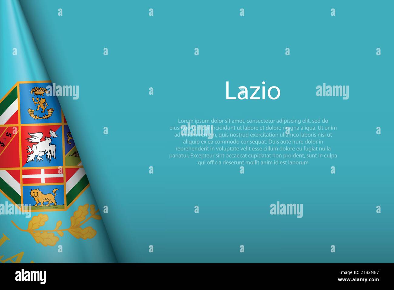 Flag of the state of lazio Stock Vector Images - Alamy
