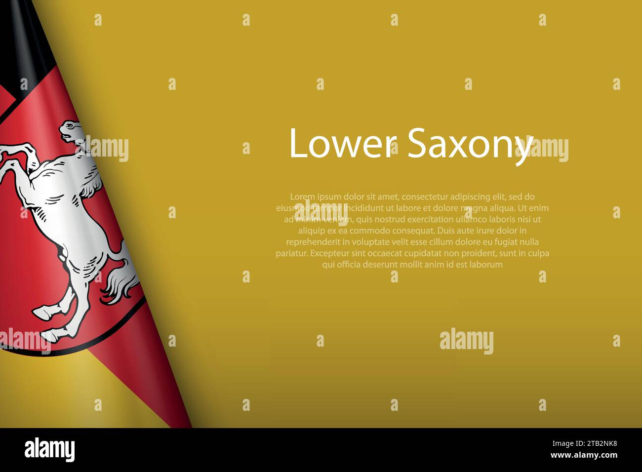 Flag lower saxony Stock Vector Images - Alamy