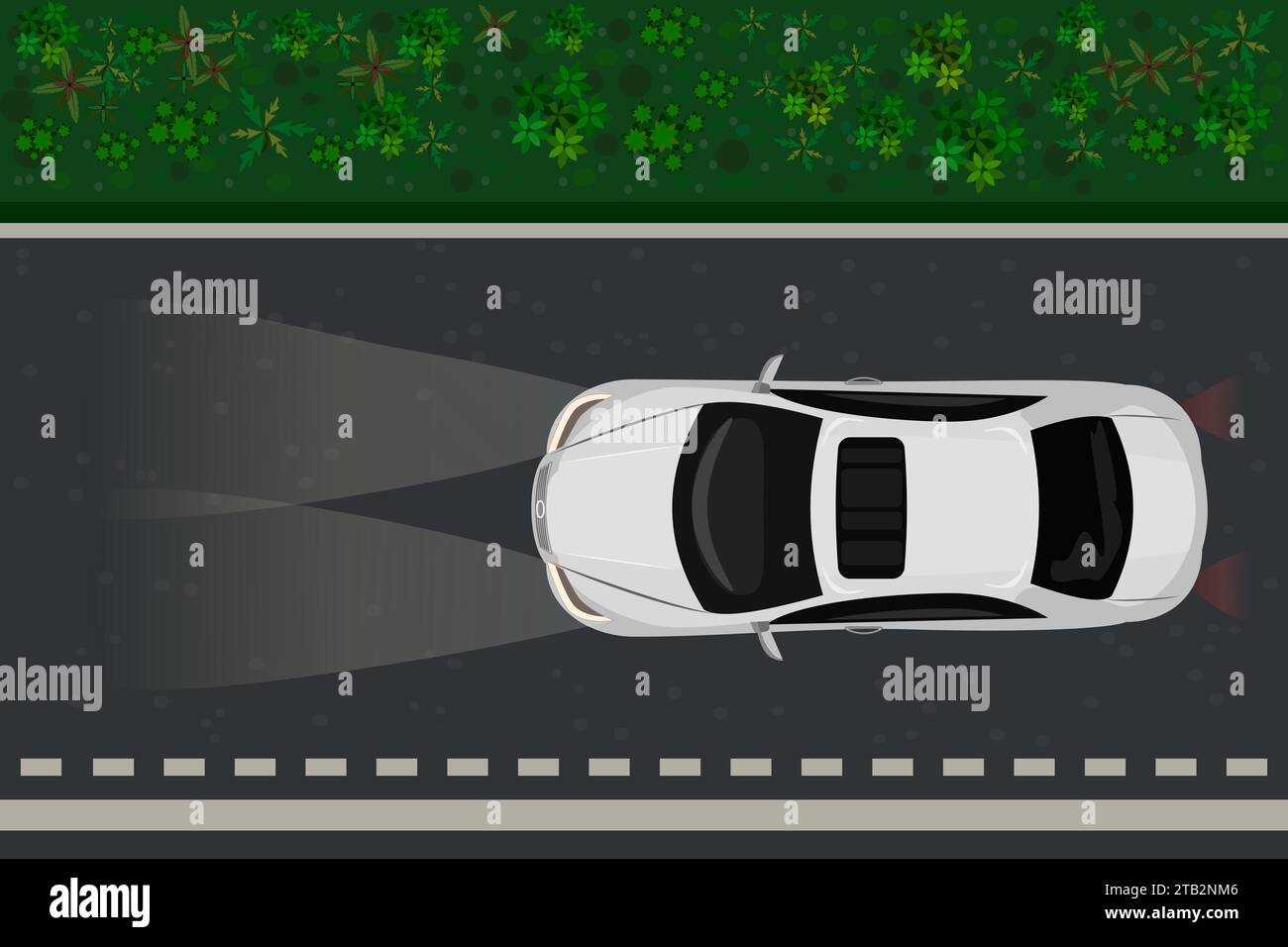 Night dark lane motor Stock Vector Images - Alamy