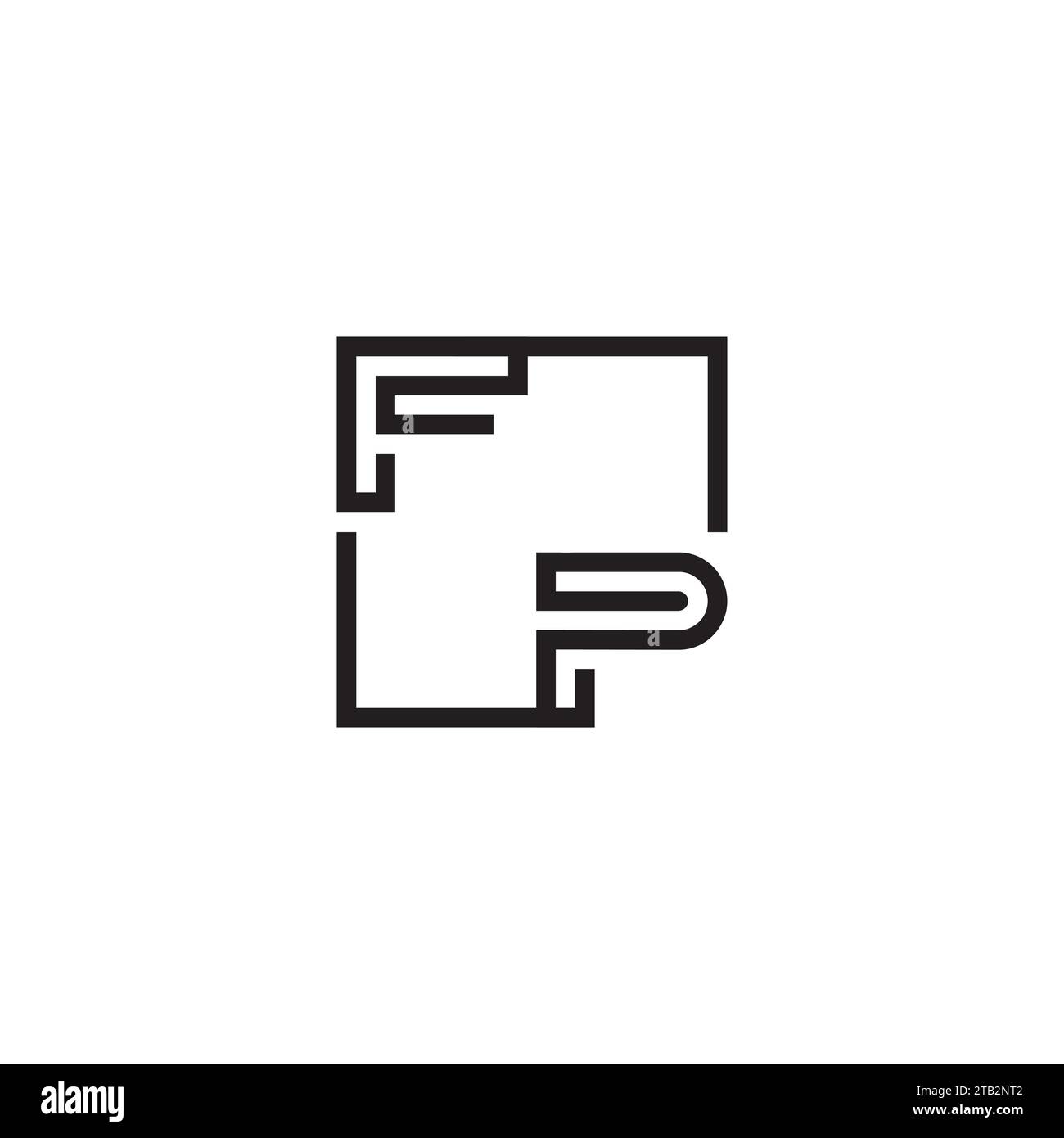 FP initial logo letters in high quality professional design that will ...