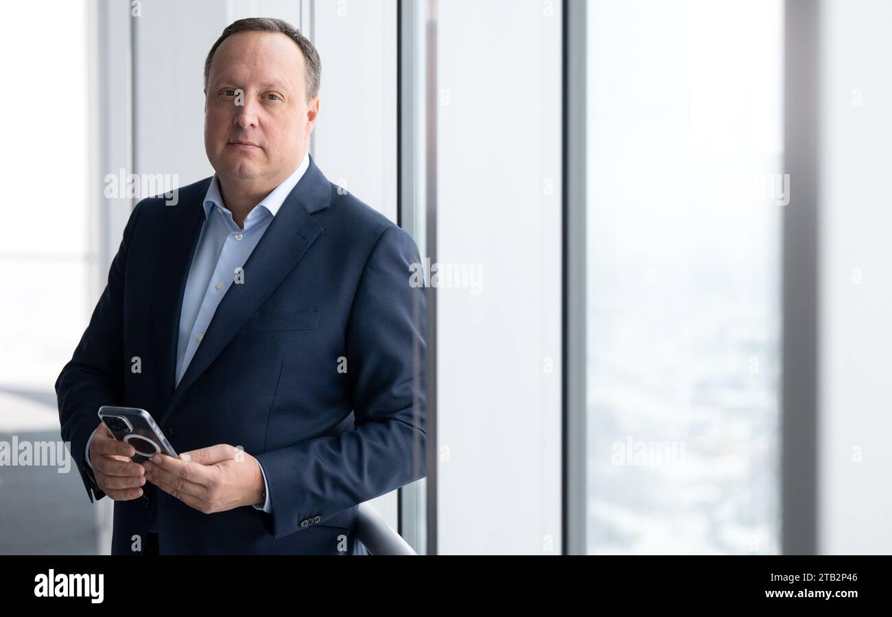 Munich, Germany. 04th Dec, 2023. Markus Haas, CEO of Telefónica ...
