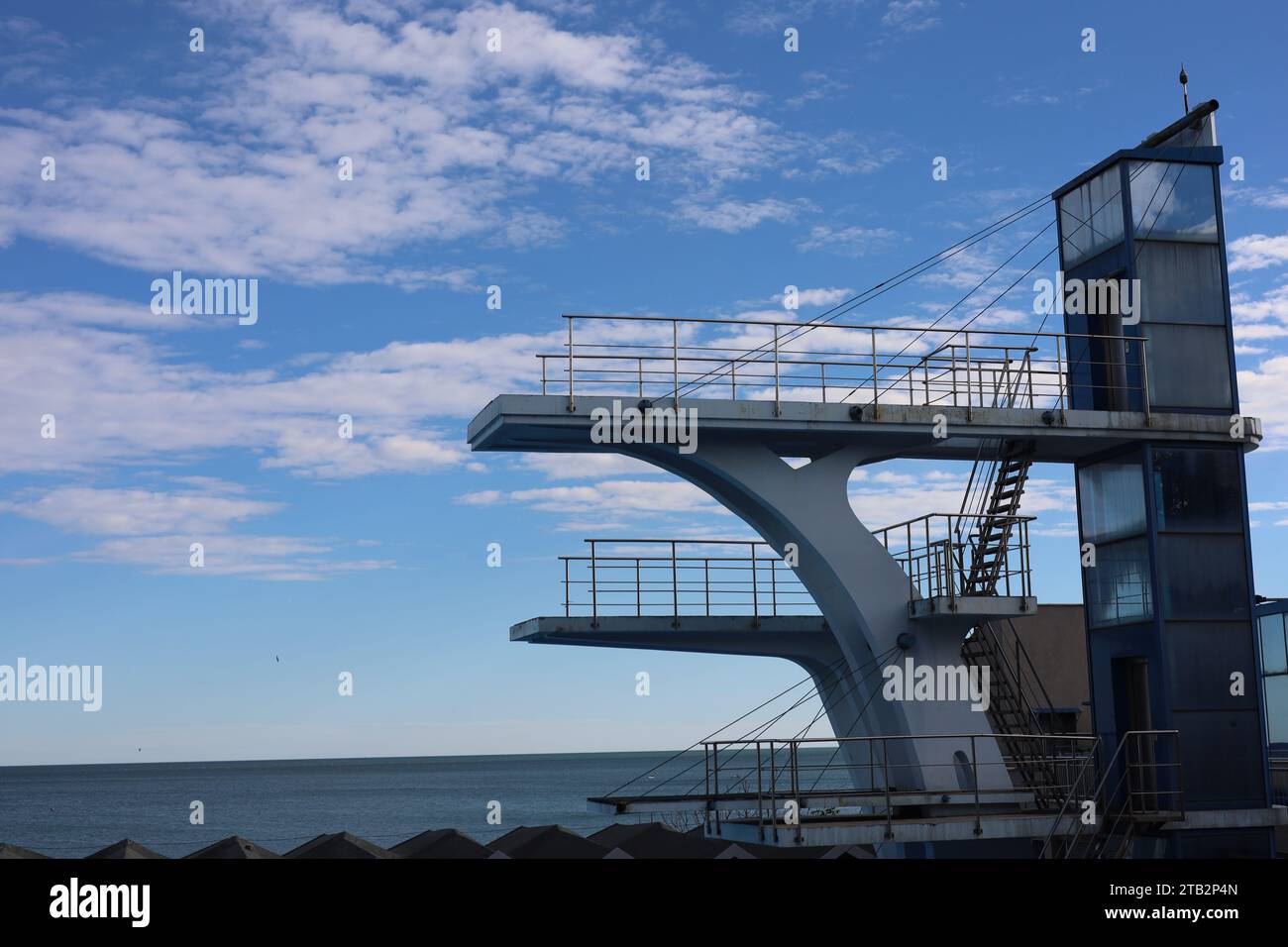 Jumping diving board hi-res stock photography and images - Alamy