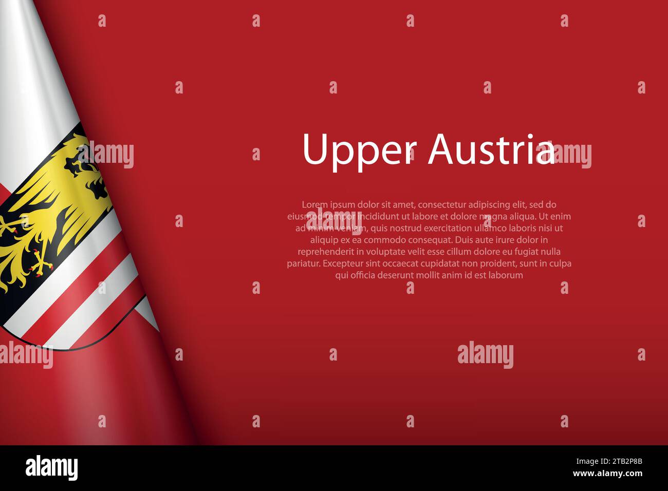 Upper austria state flag Stock Vector Images - Alamy