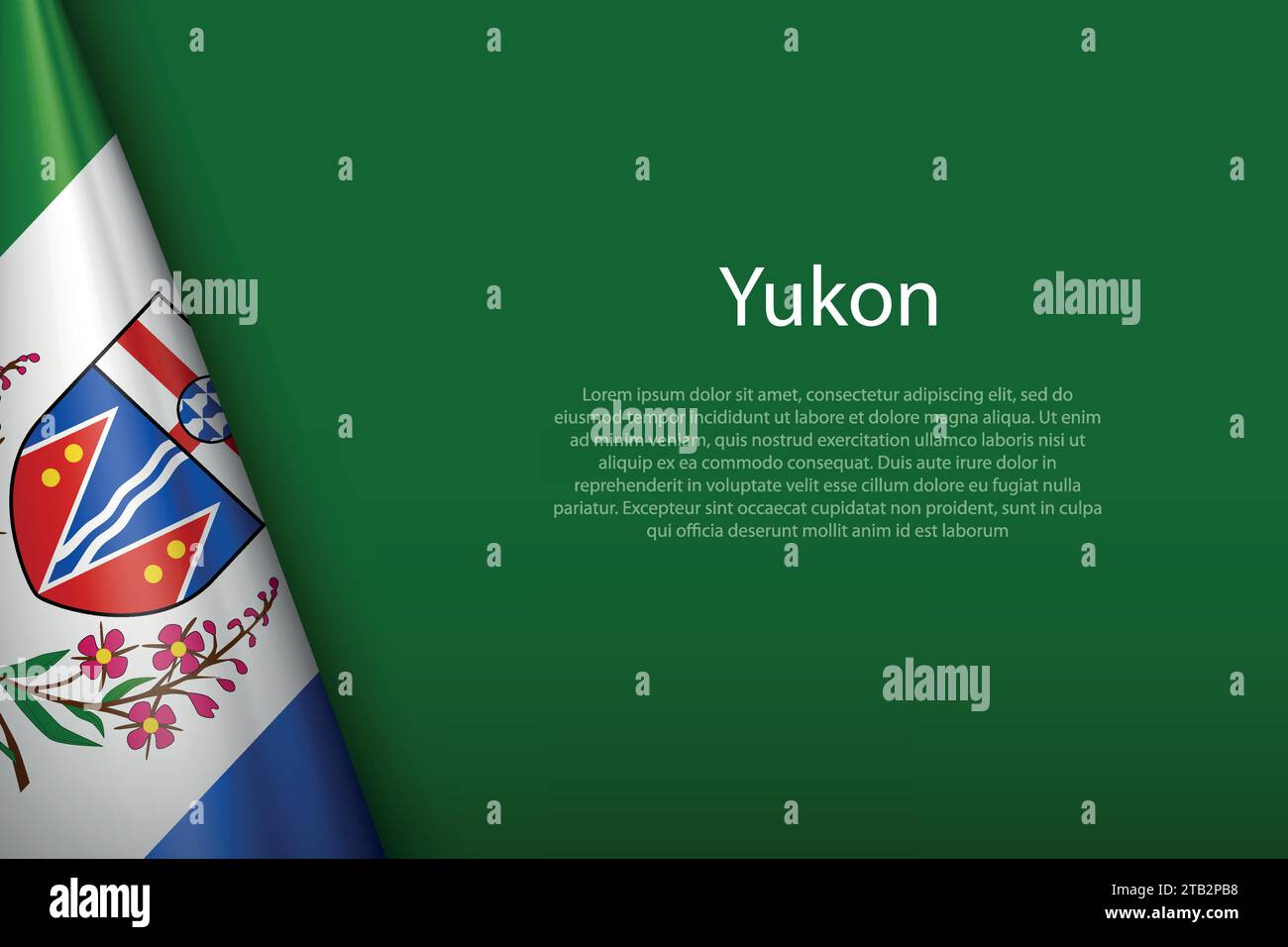 Flag of yukon Stock Vector Images - Alamy
