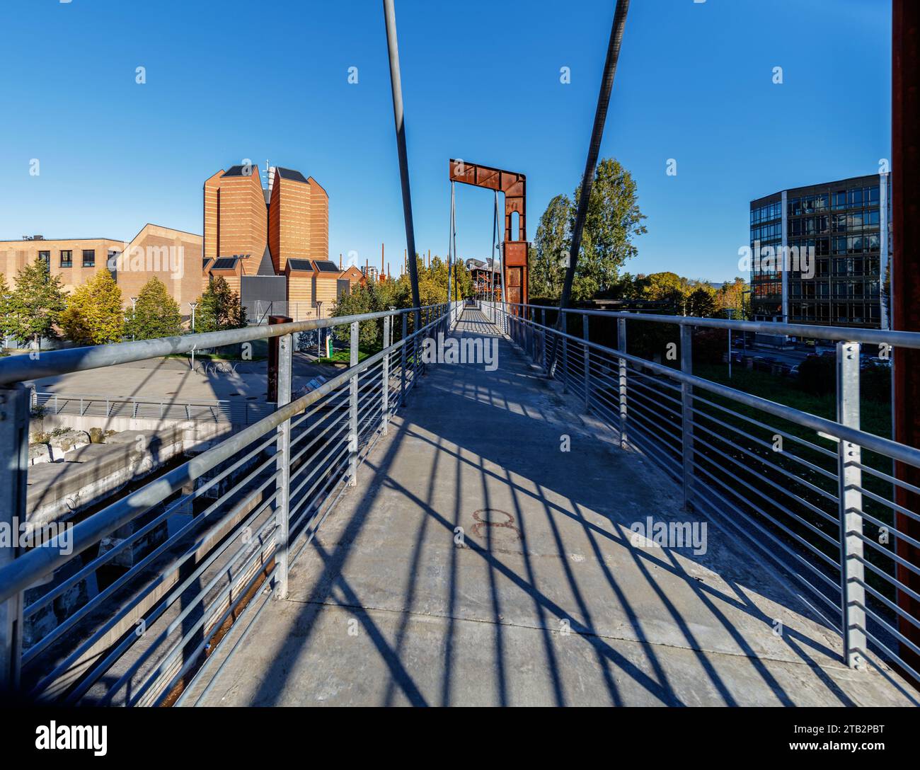 Turin, Piedmont, Italy - November 6, 2023. Parco Dora, a public park ...
