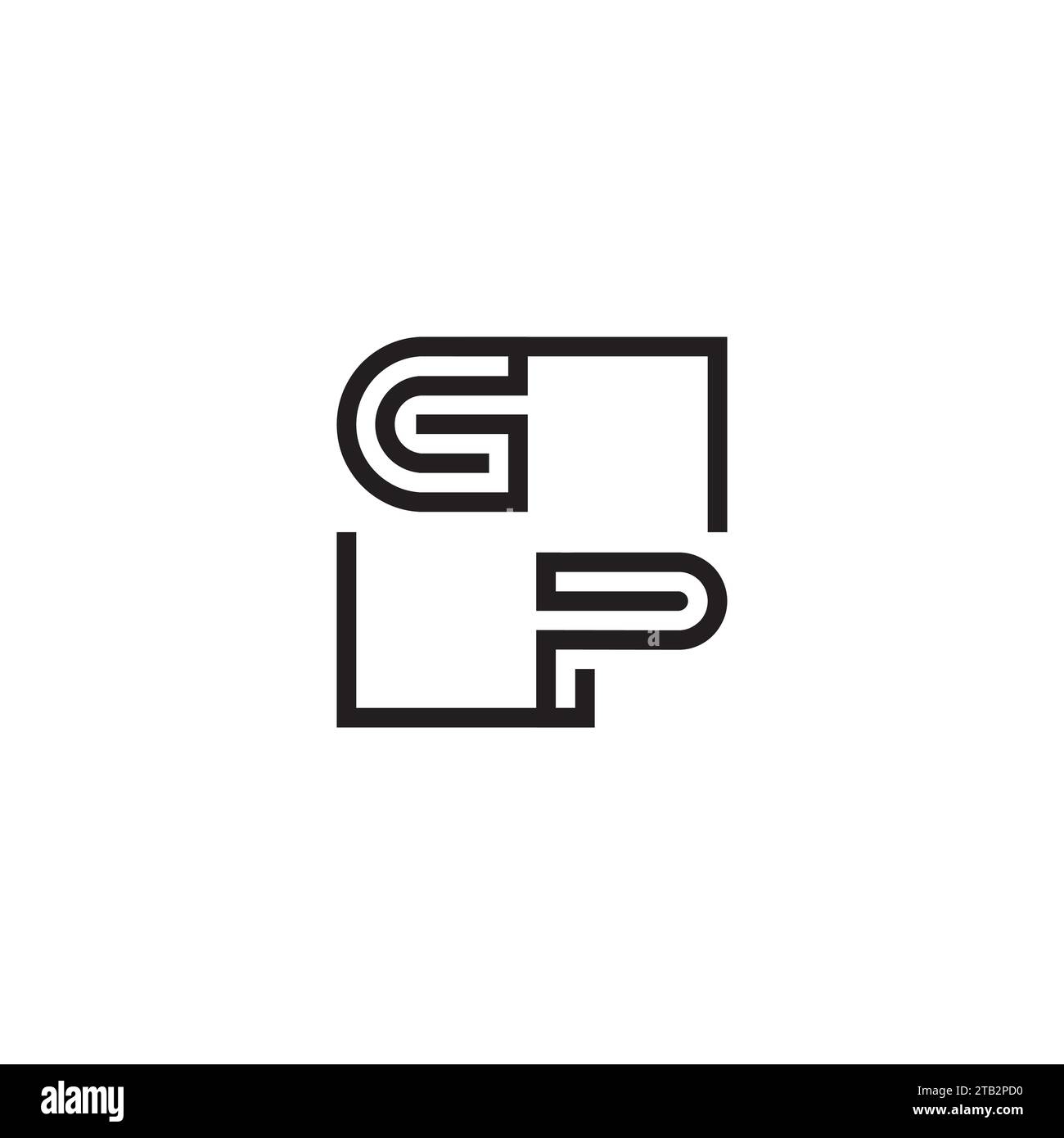 GP initial logo letters in high quality professional design that will ...