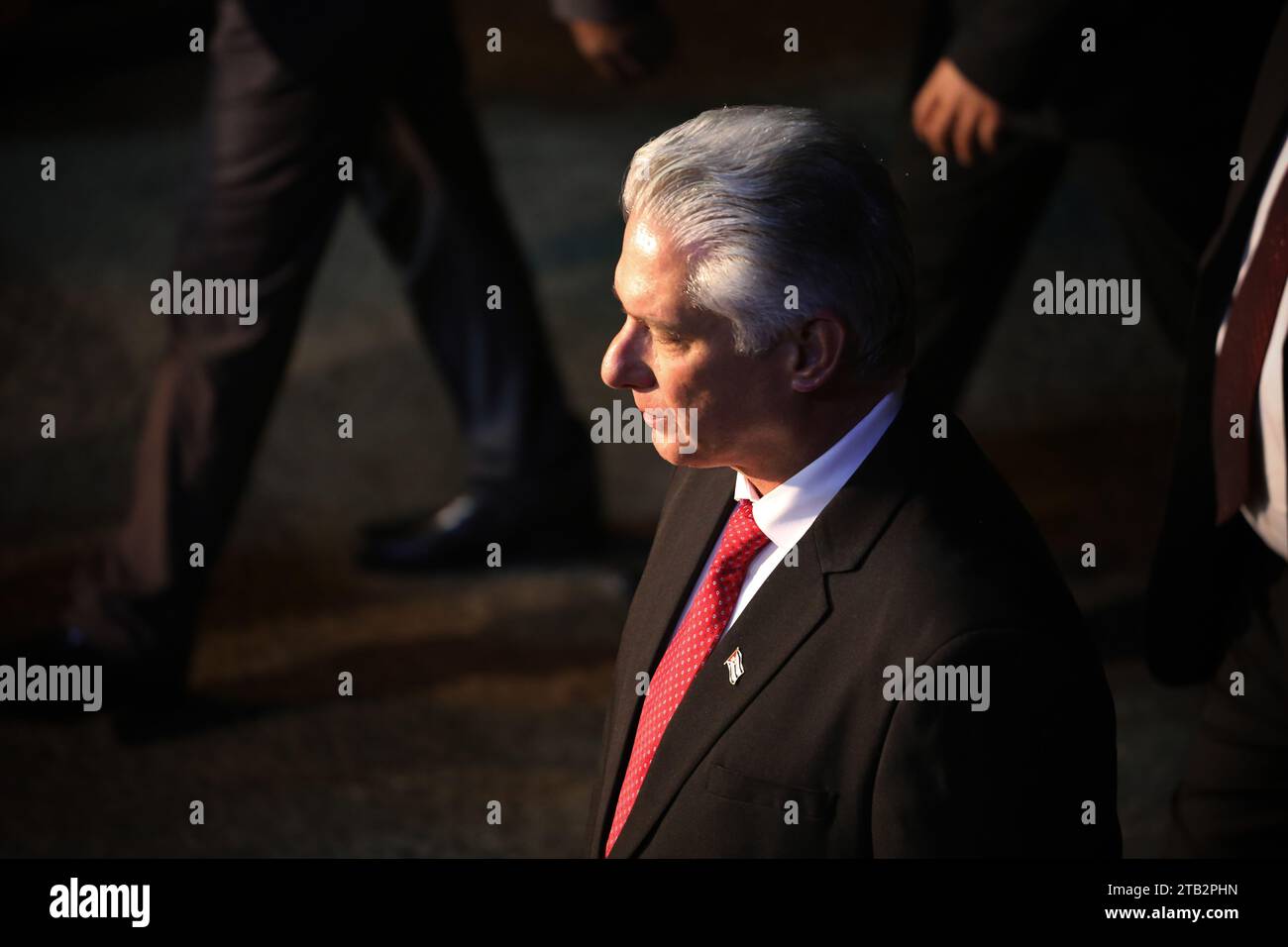 Tehran, Iran. 3rd Dec, 2023. Cuban President MIGUEL DIAZ-CANEL walks ...