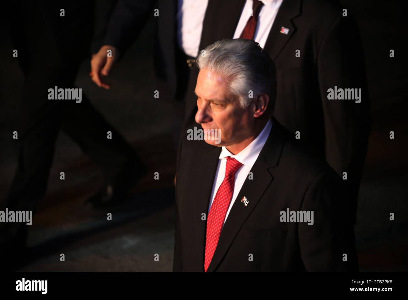 Tehran, Iran. 3rd Dec, 2023. Cuban President MIGUEL DIAZ-CANEL walks ...