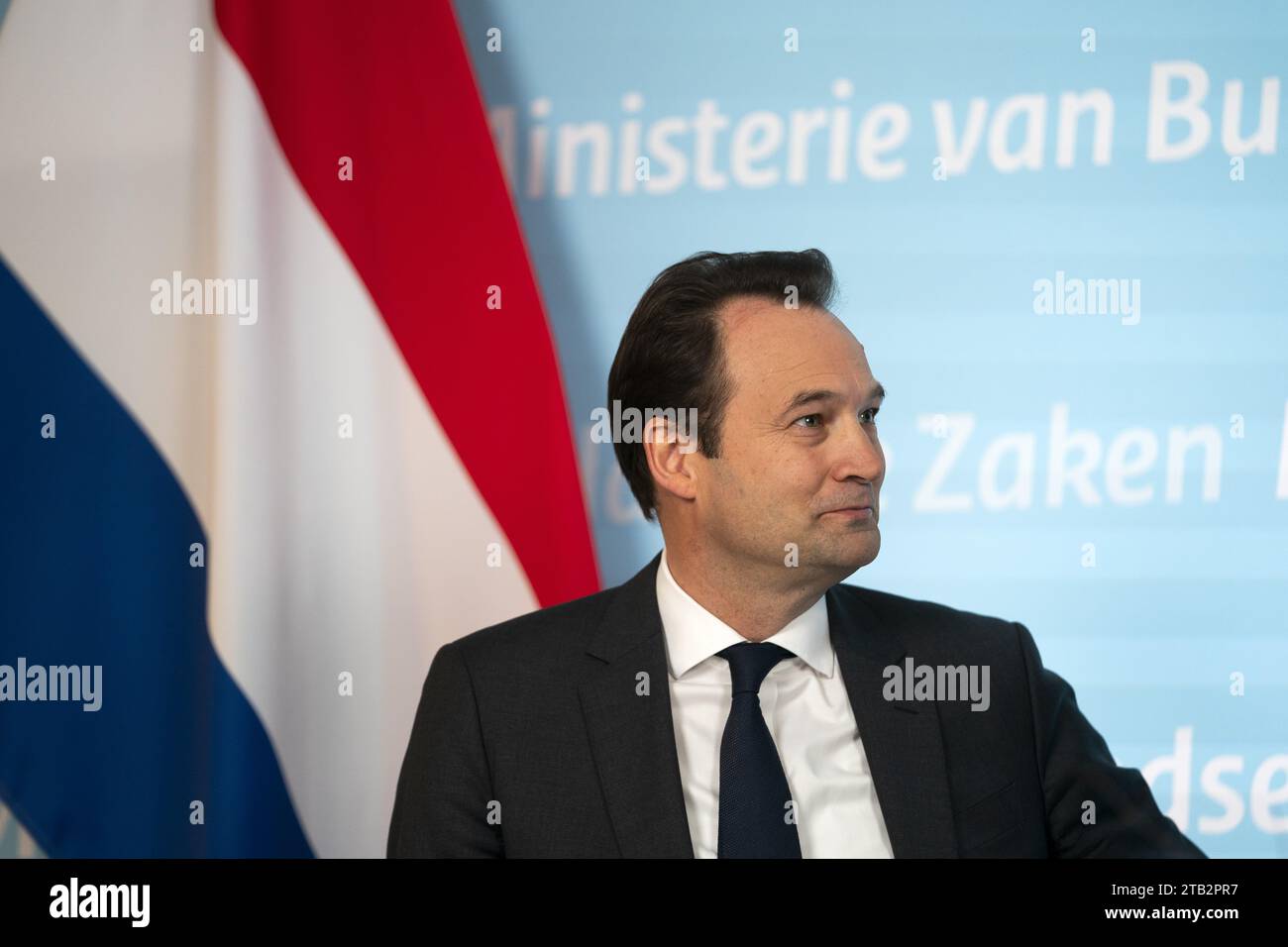 THE HAGUE - Geoffrey van Leeuwen and Liesje Schreinemacher during the ...