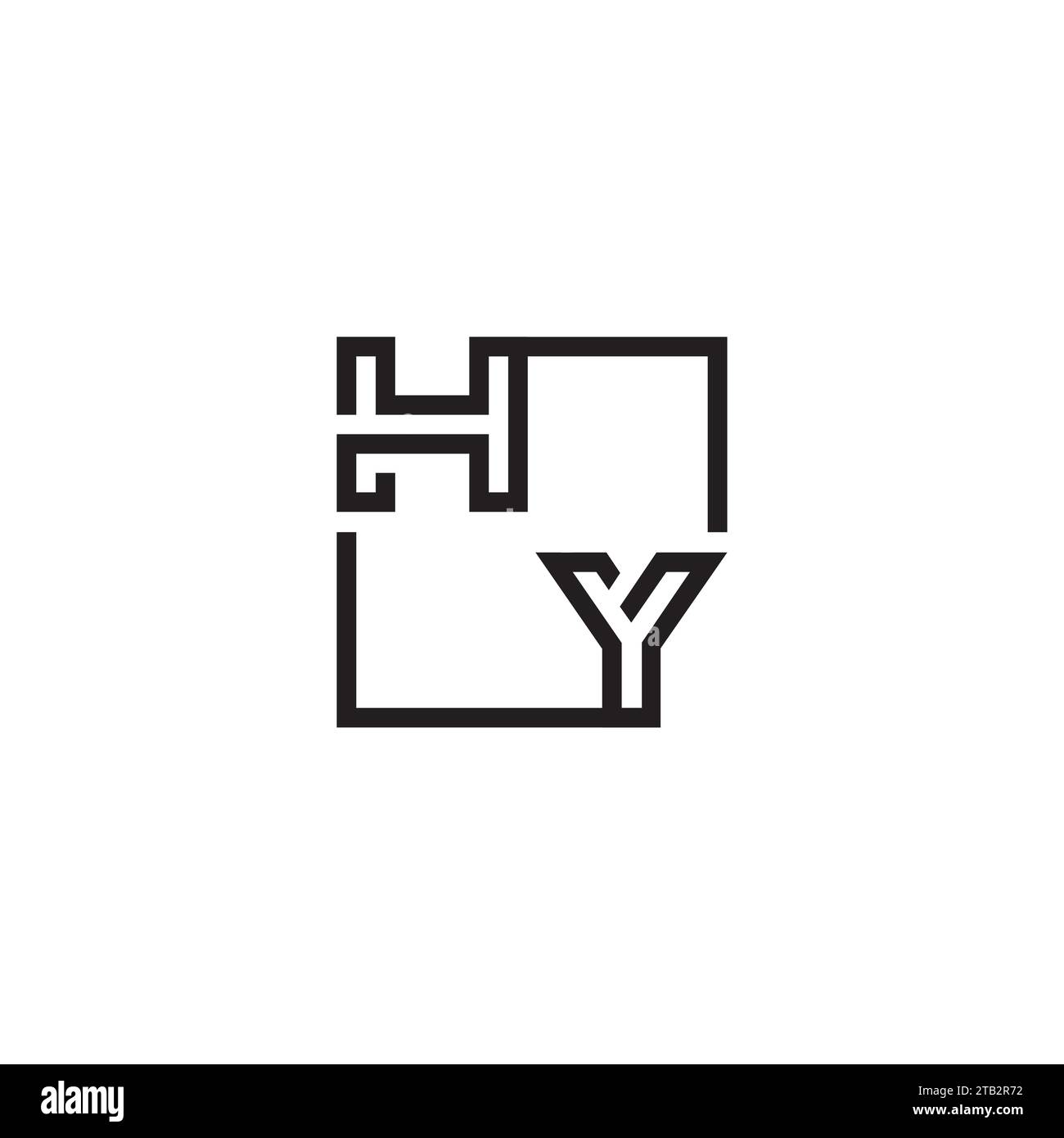 HY initial logo letters in high quality professional design that will ...