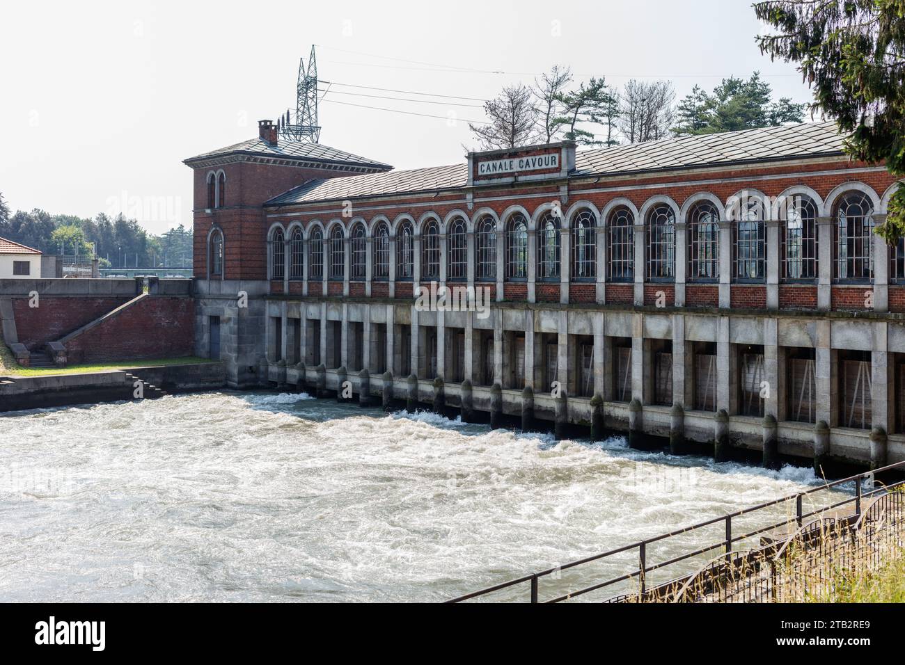 Chivasso, Piedmont, Italy - June 17, 2023: Water intake system at the ...