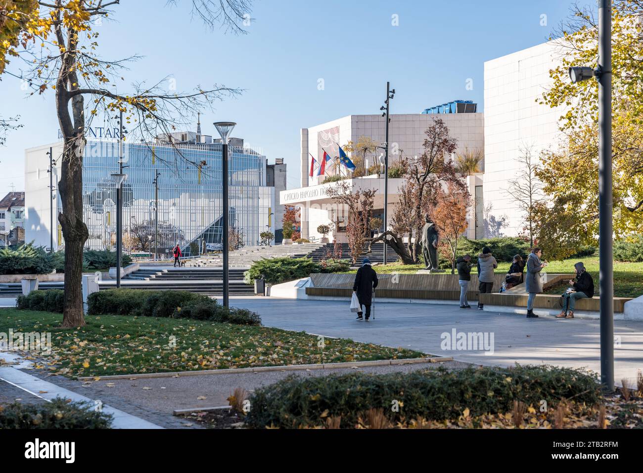 04. December 2023. Novi Sad, Serbia. Day image of city center of Novi ...