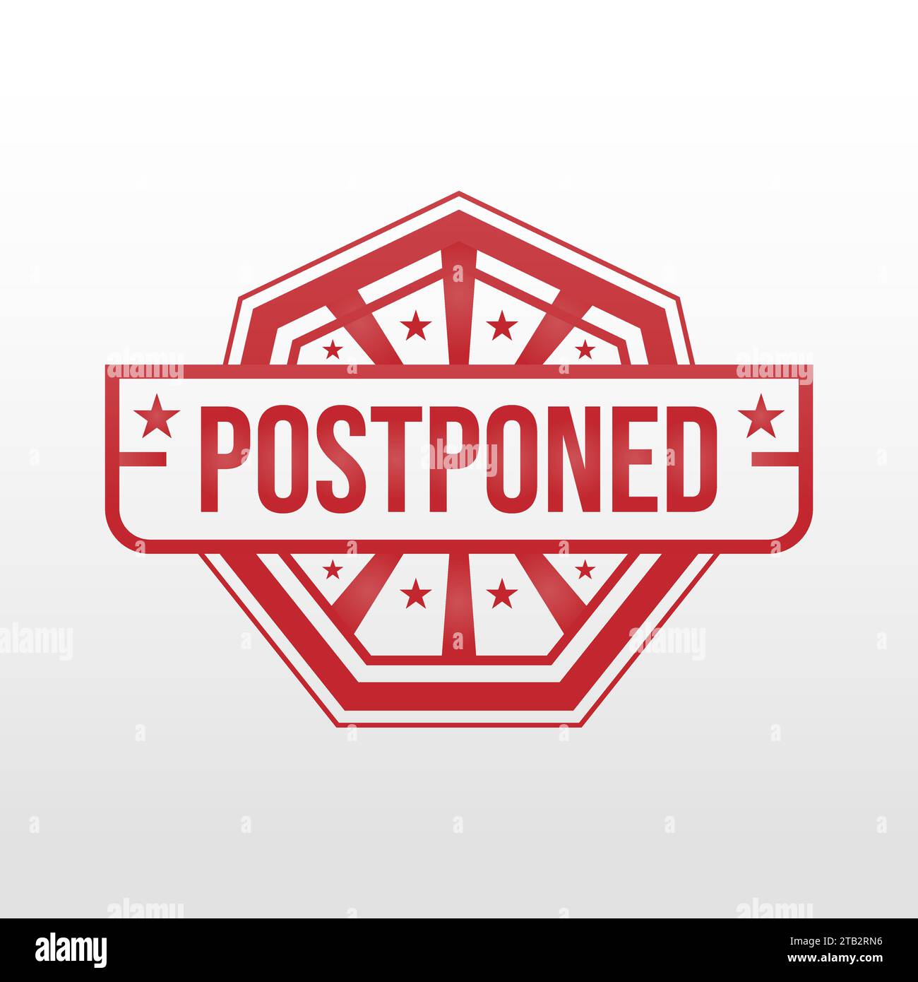 Postponed Sign Illustration on White Background Stock Vector Image & Art - Alamy