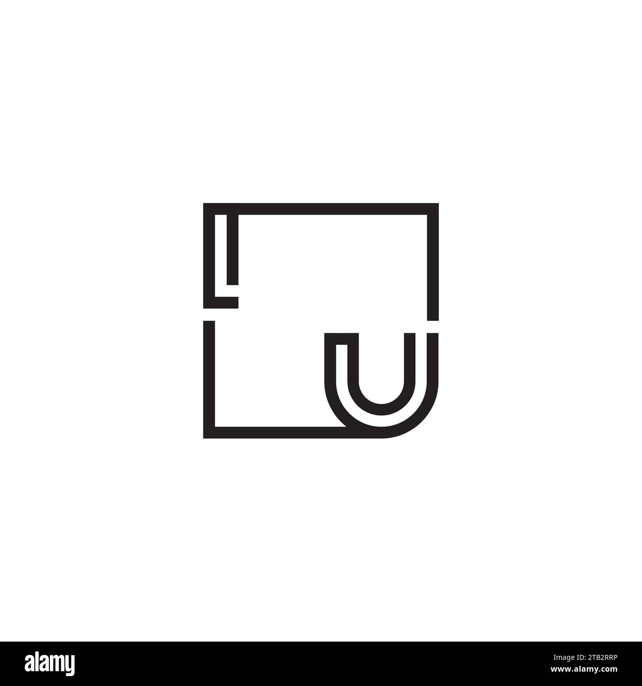 IU initial logo letters in high quality professional design that will ...