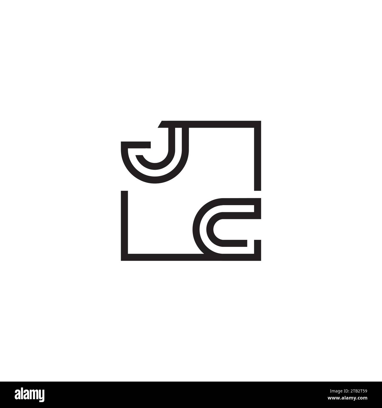 JC initial logo letters in high quality professional design that will print well across any ...