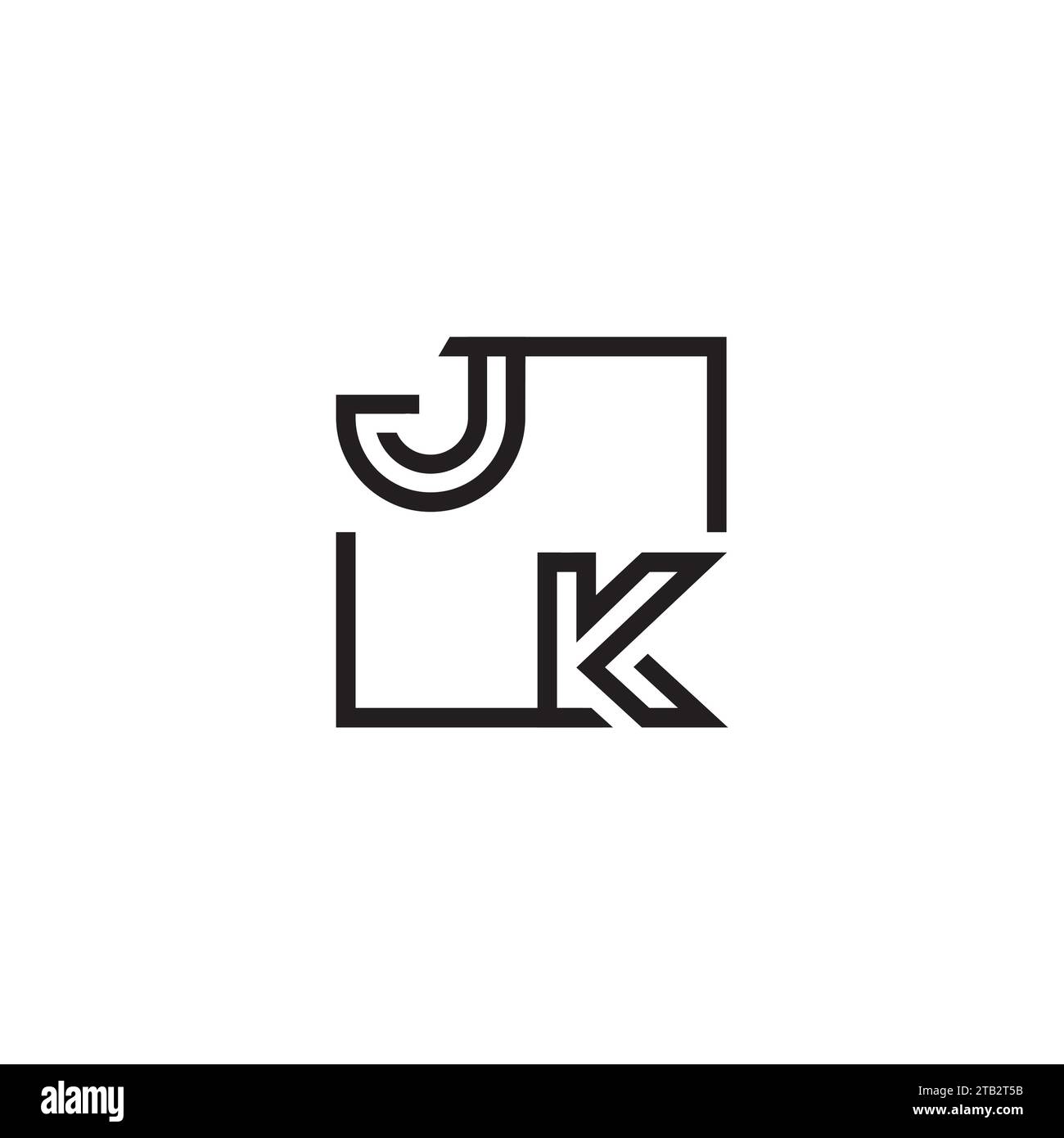 Letter jk logo Black and White Stock Photos & Images - Alamy