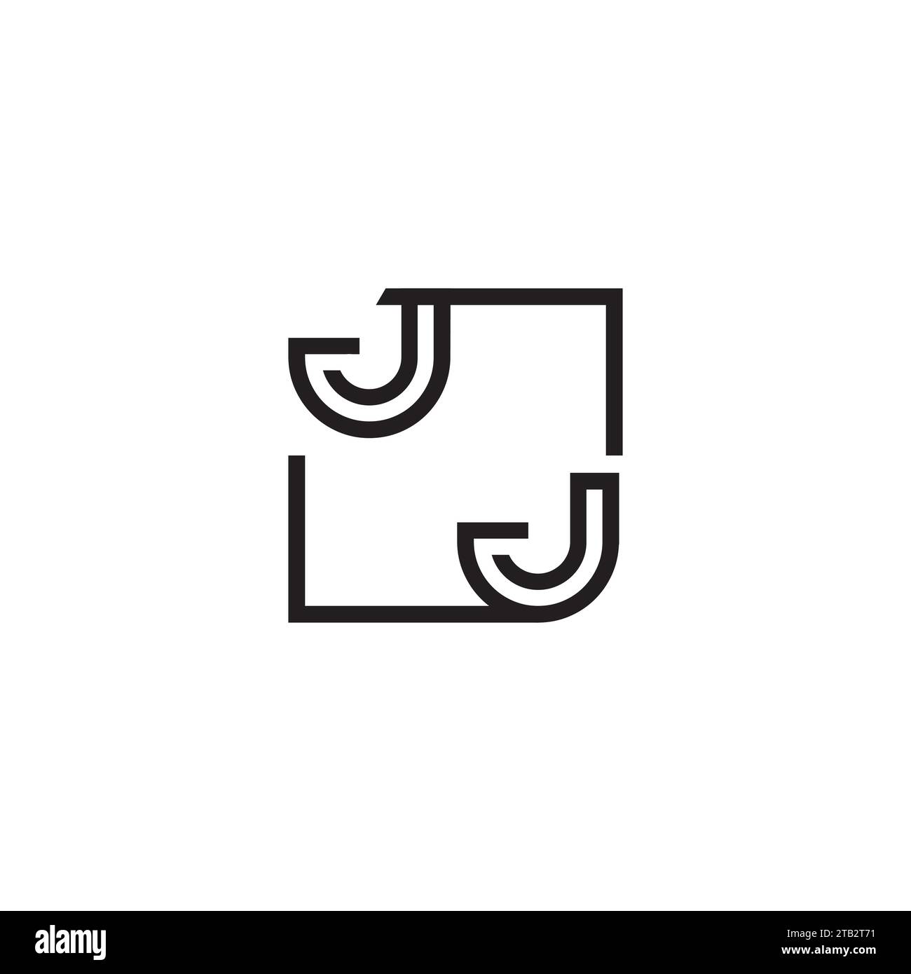 JJ initial logo letters in high quality professional design that will ...