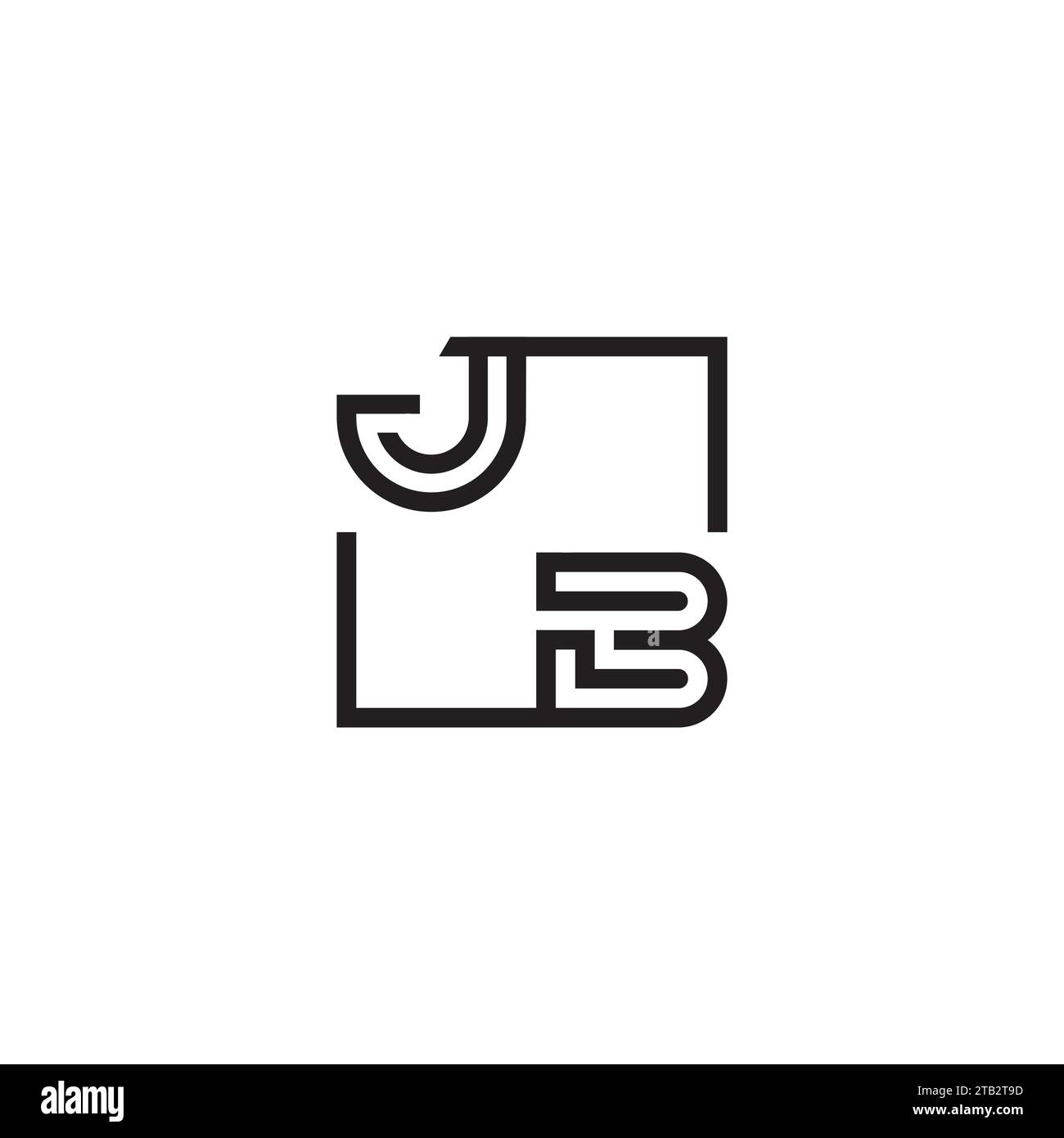 JB initial logo letters in high quality professional design that will print well across any ...