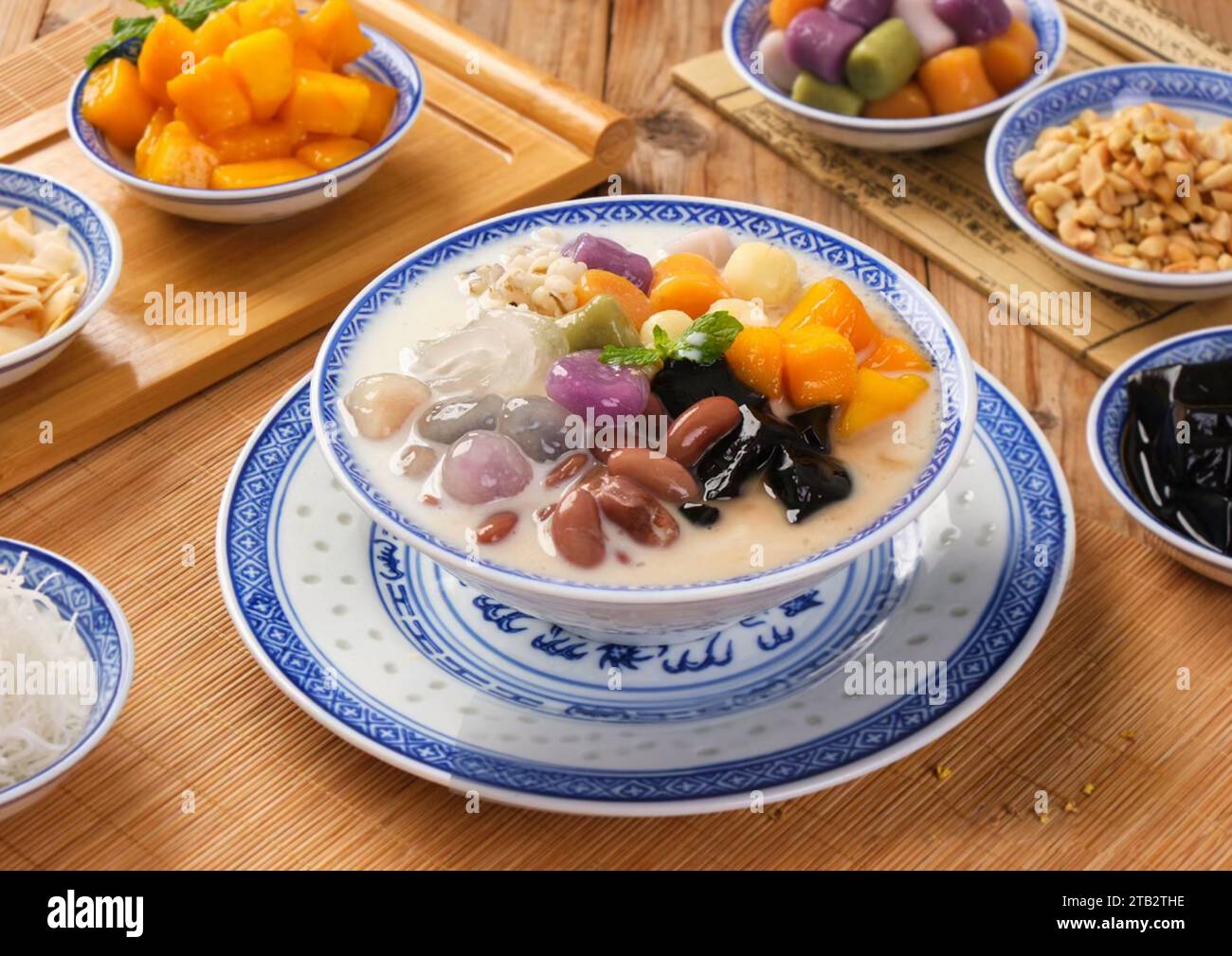yumcha, dim sum,hongkong style dessert Taro ball Stock Photo - Alamy