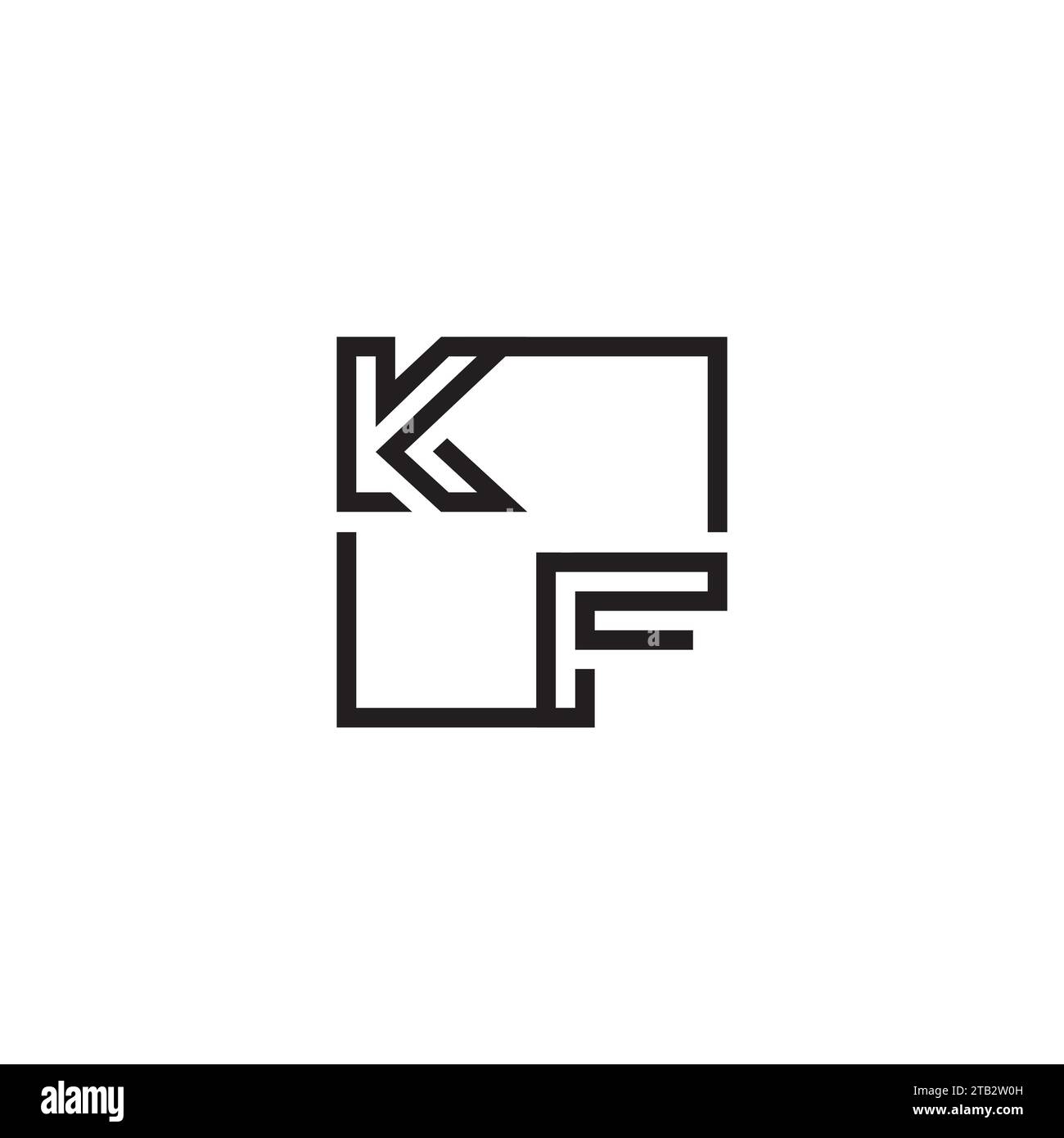 KF initial logo letters in high quality professional design that will ...