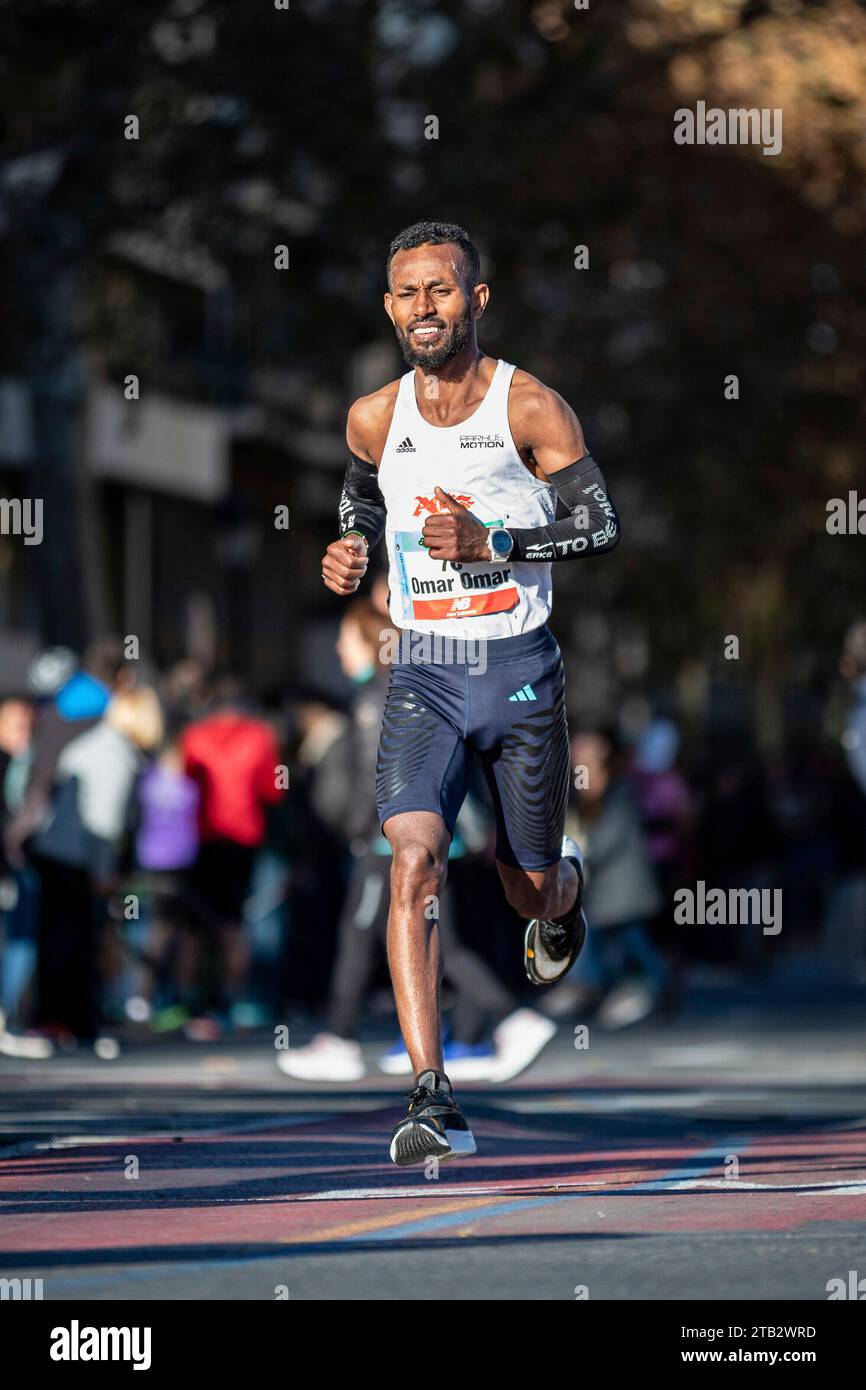 Omar Hassan OMAR (#78) beim Marathon-Lauf in Valencia (Spanien) am 3 ...