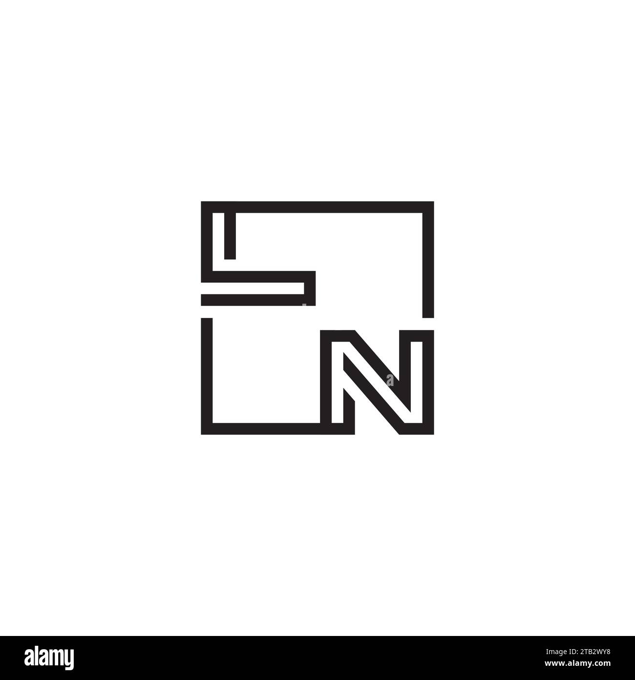 LN initial logo letters in high quality professional design that will ...