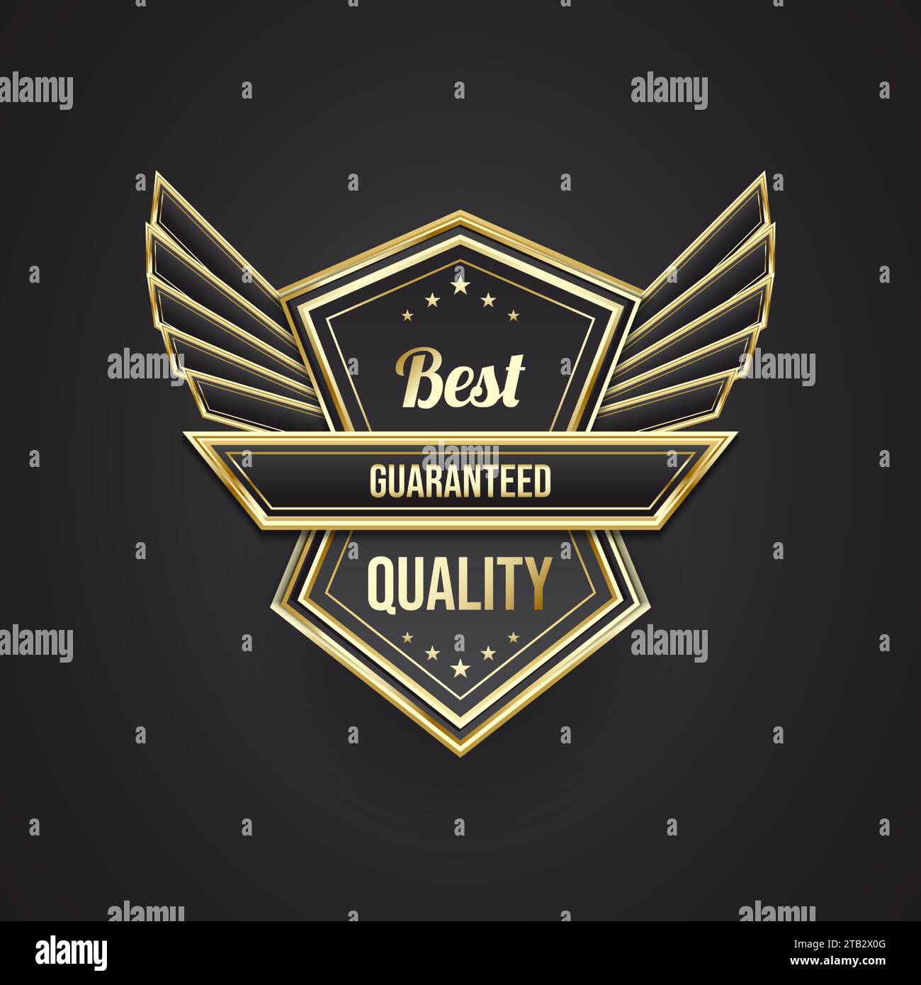 Best Quality Badges with Elegant Concepts in Black and Gold Stock ...