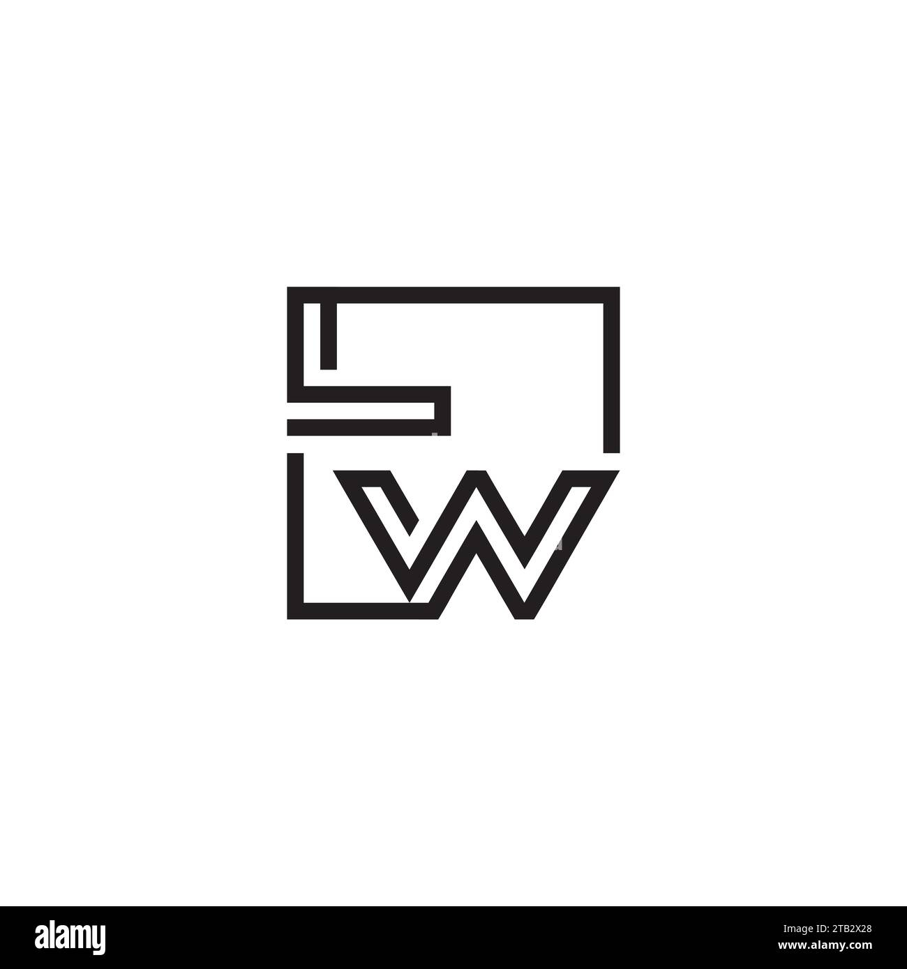LW initial logo letters in high quality professional design that will ...