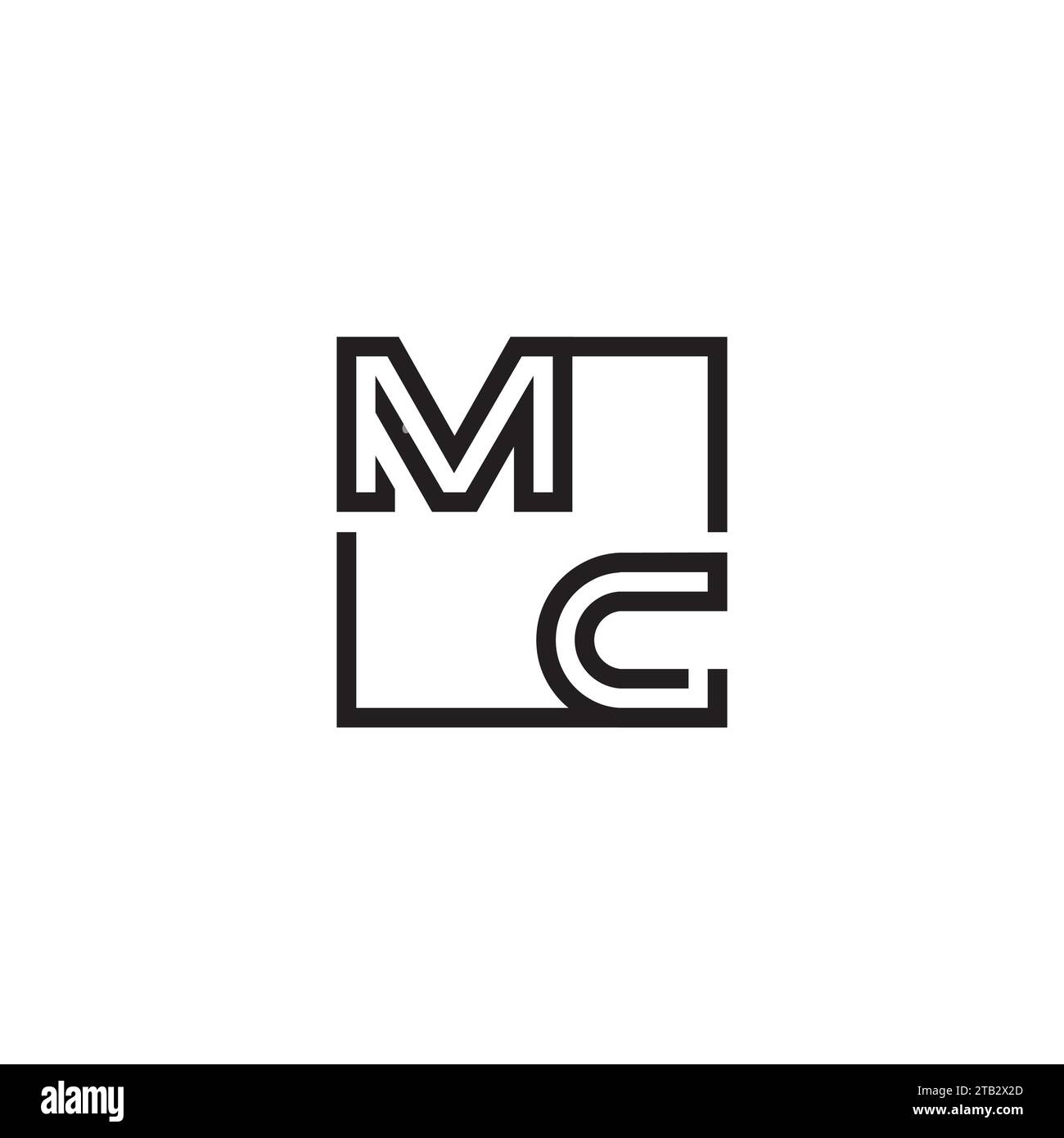 MC initial logo letters in high quality professional design that will ...