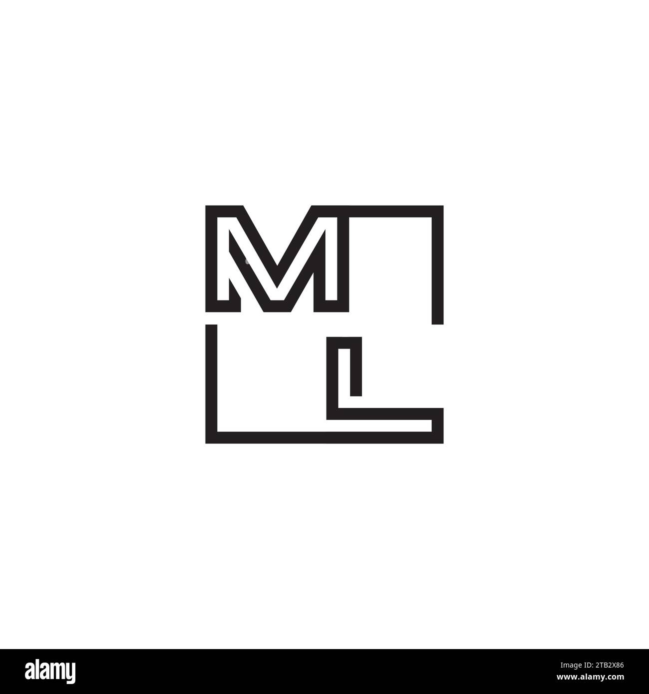 ML initial logo letters in high quality professional design that will ...