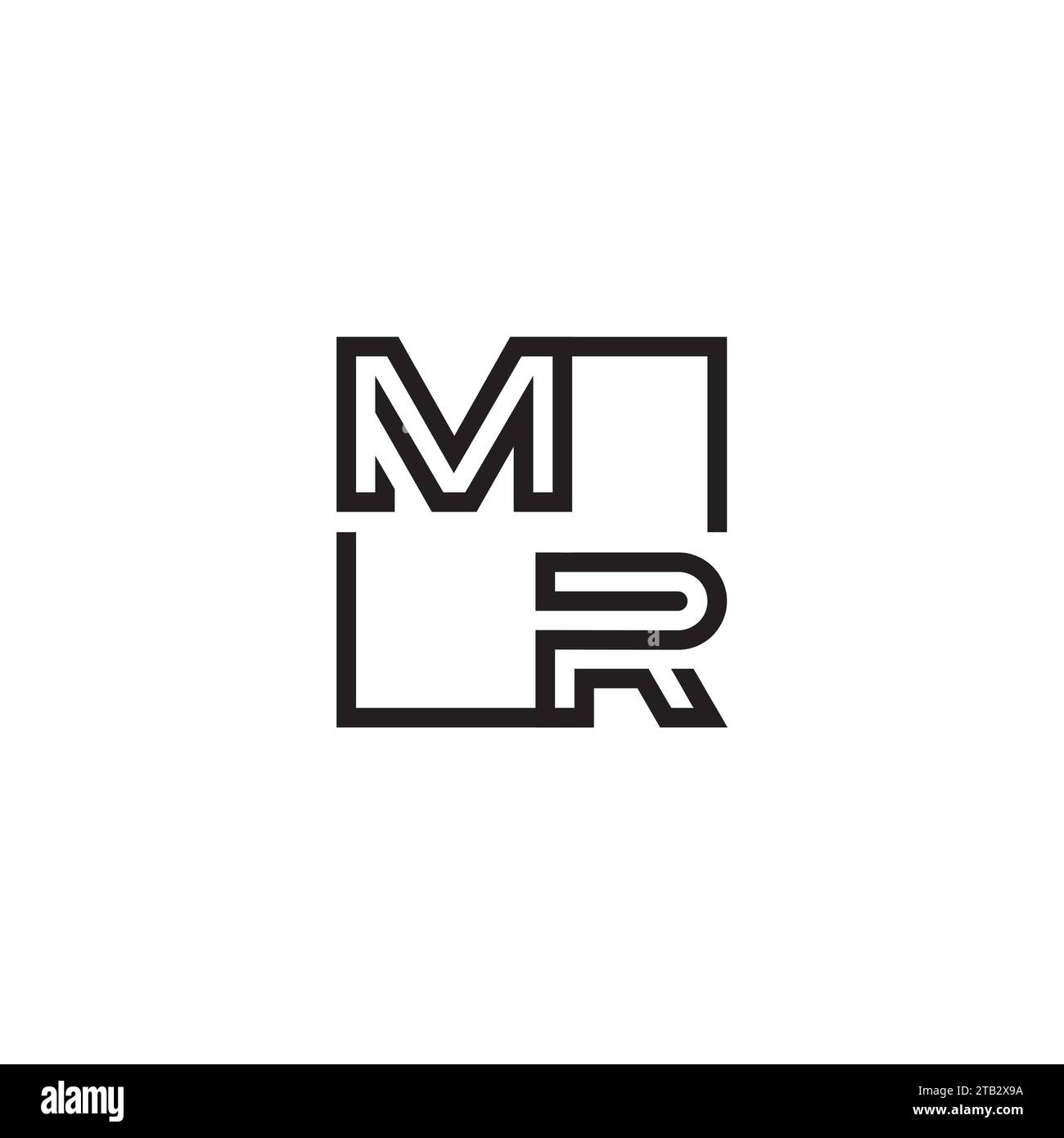 Mr logo vector vectors Black and White Stock Photos & Images - Alamy
