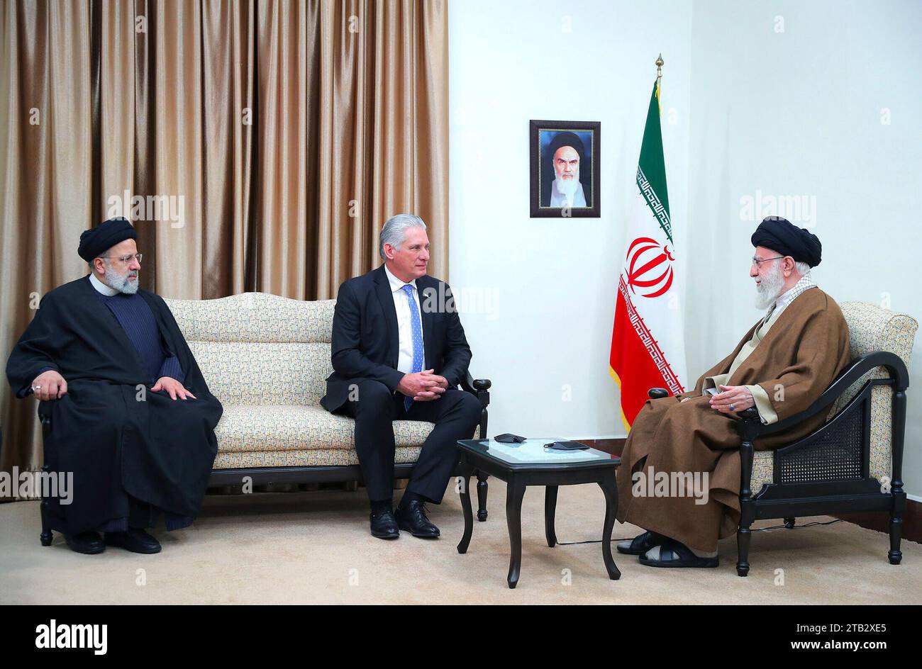 In this photo released by the official website of the office of the ...