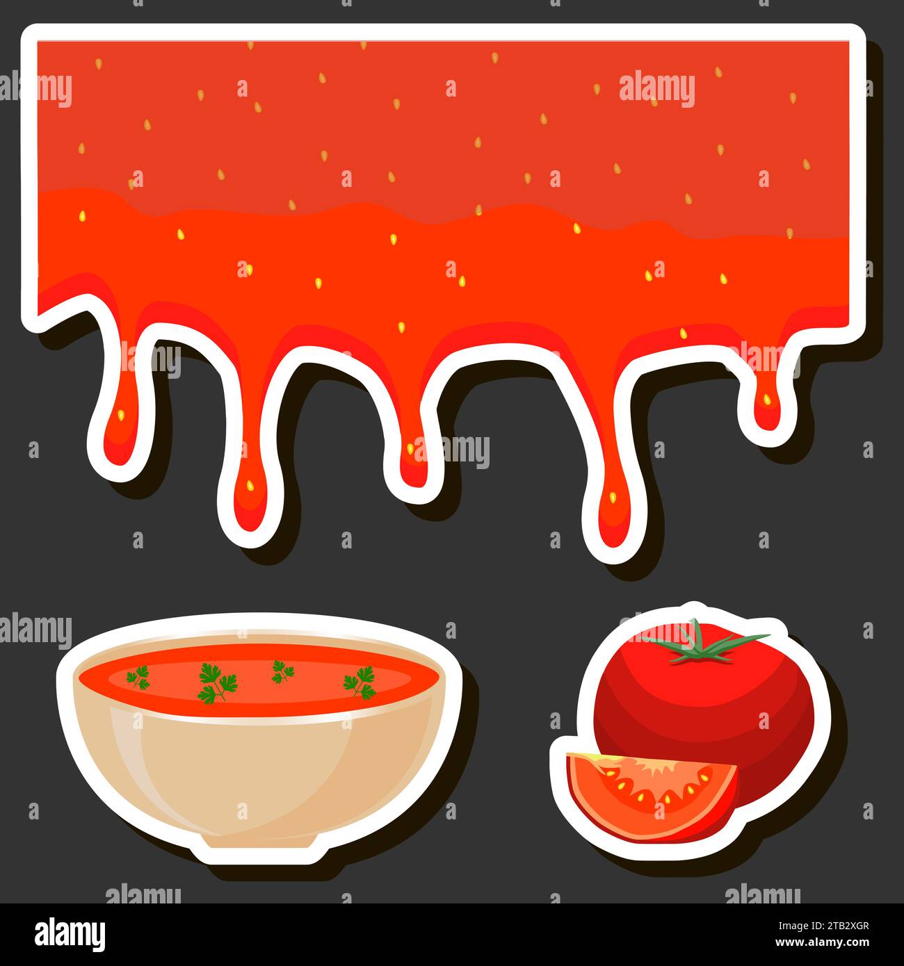 Ingredients vegetable broth Stock Vector Images - Alamy