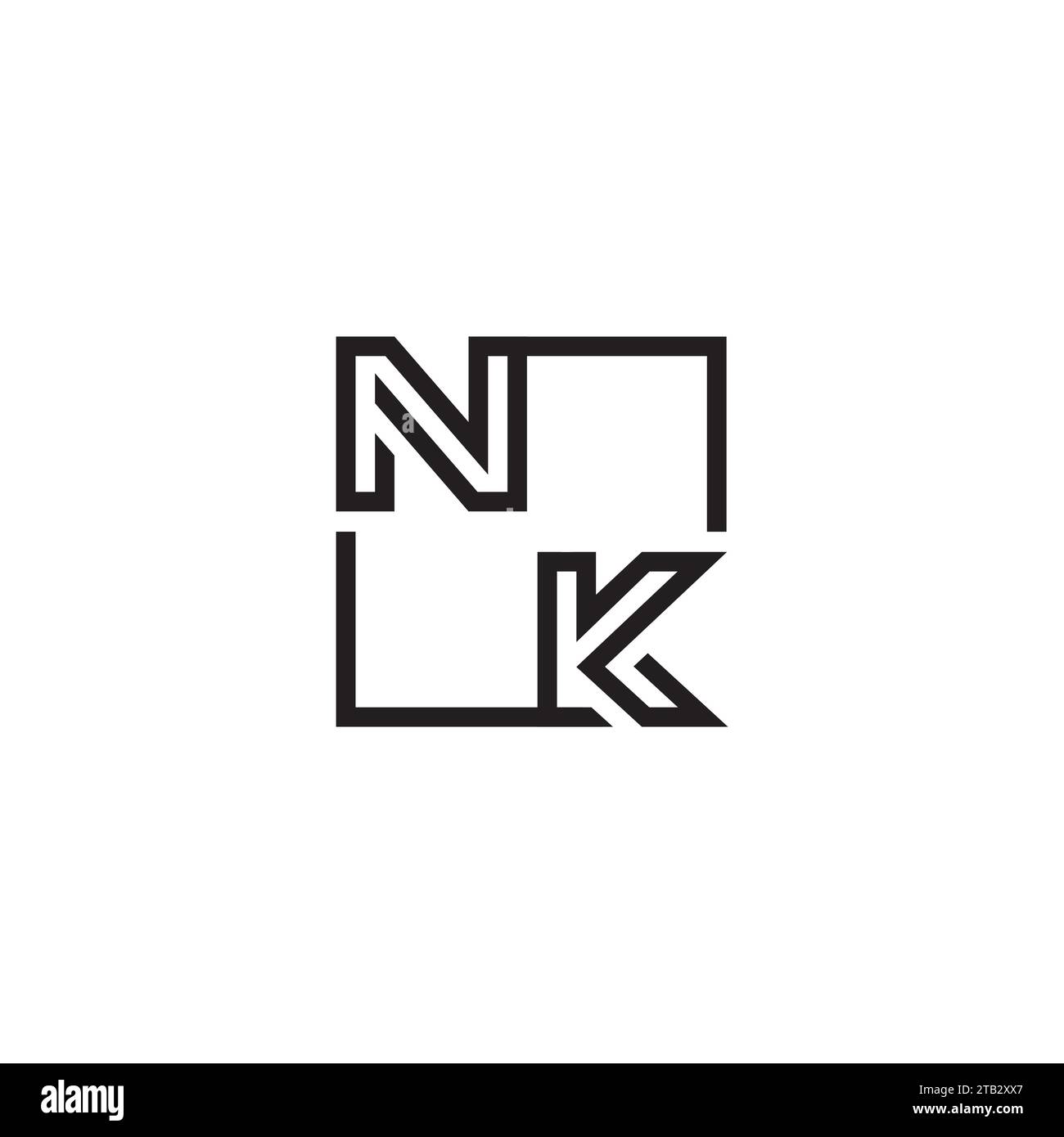 Nk font Stock Vector Images - Alamy