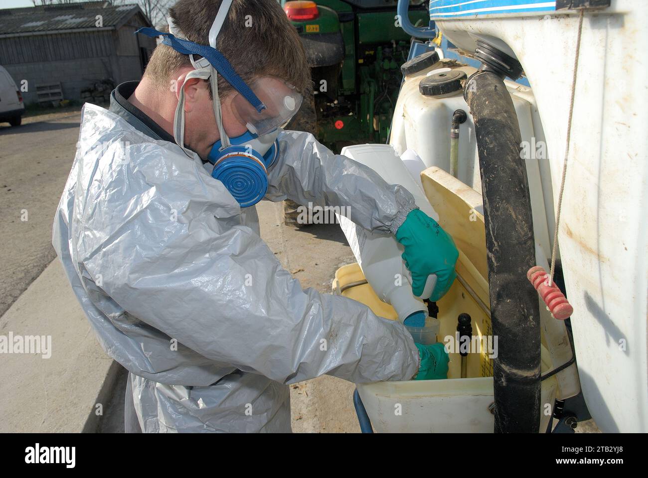 Agriculture and use of chemical products. Phytosanitary treatment in a ...