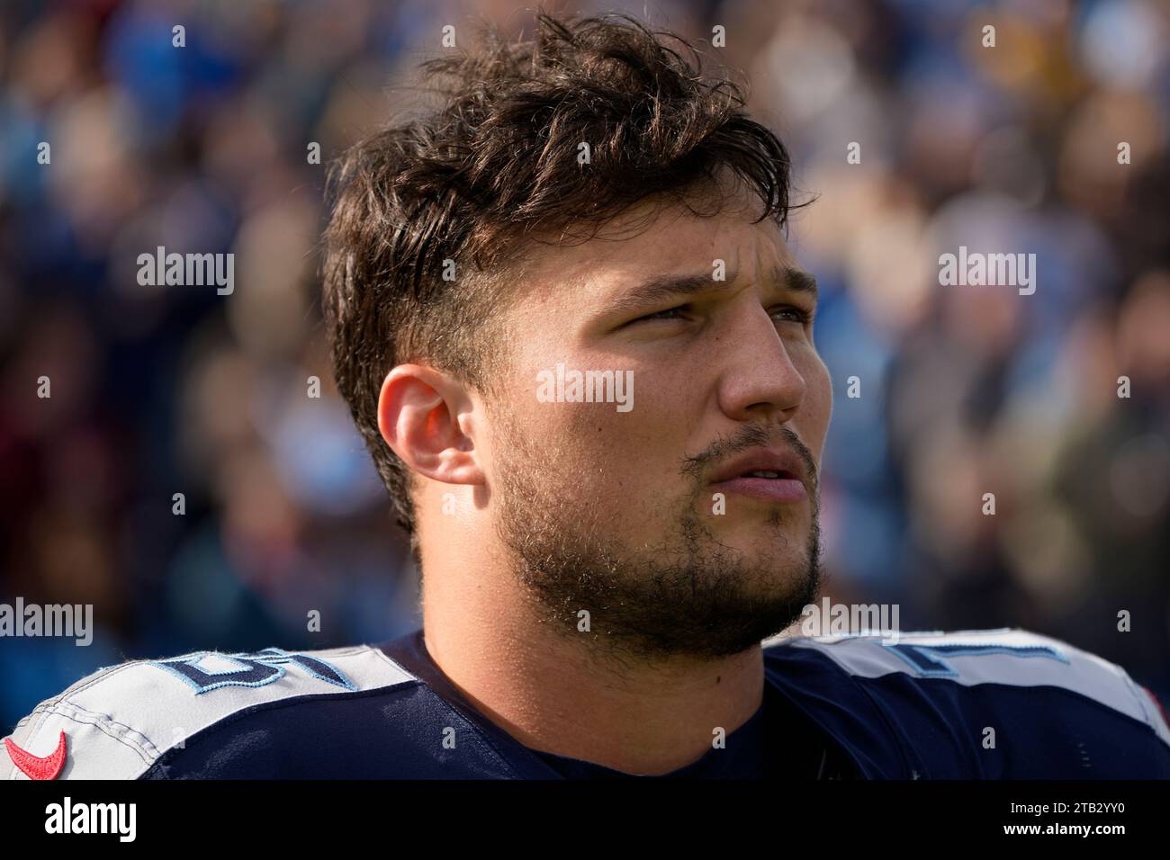 Tennessee Titans offensive tackle Dillon Radunz (75) before an NFL ...