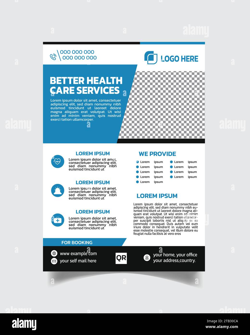 Professional healthcare flyer template, medical flyer leaflet medical ...