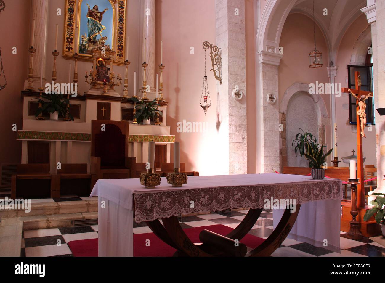 catholic cathedral (assumption) in chania in crete in greece Stock ...
