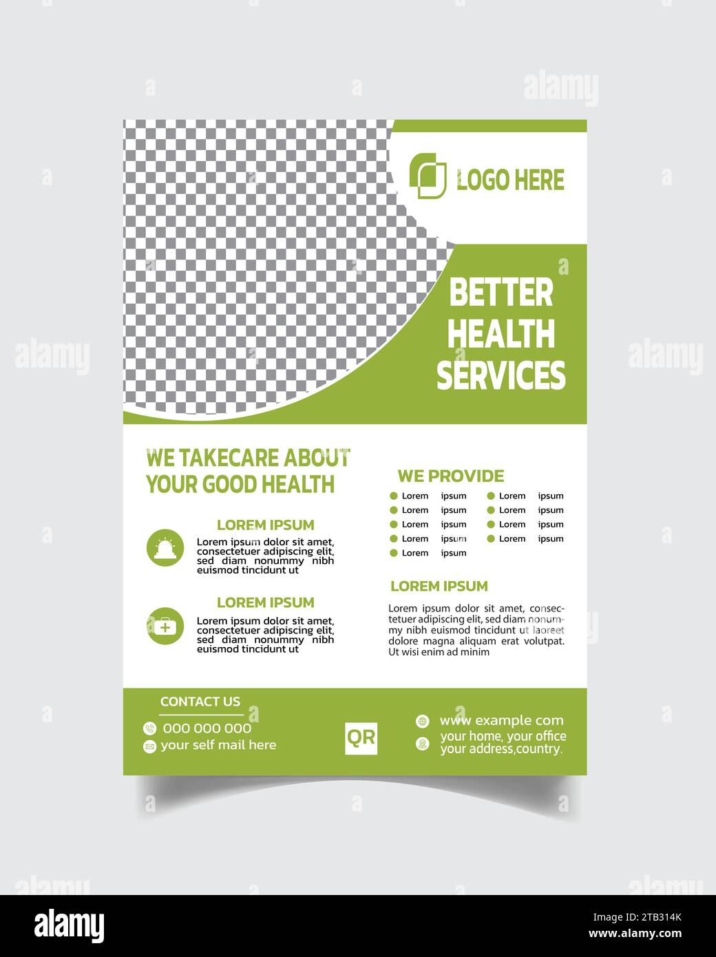 Creative elegant medical flyer, hospital flyer template unique medical ...